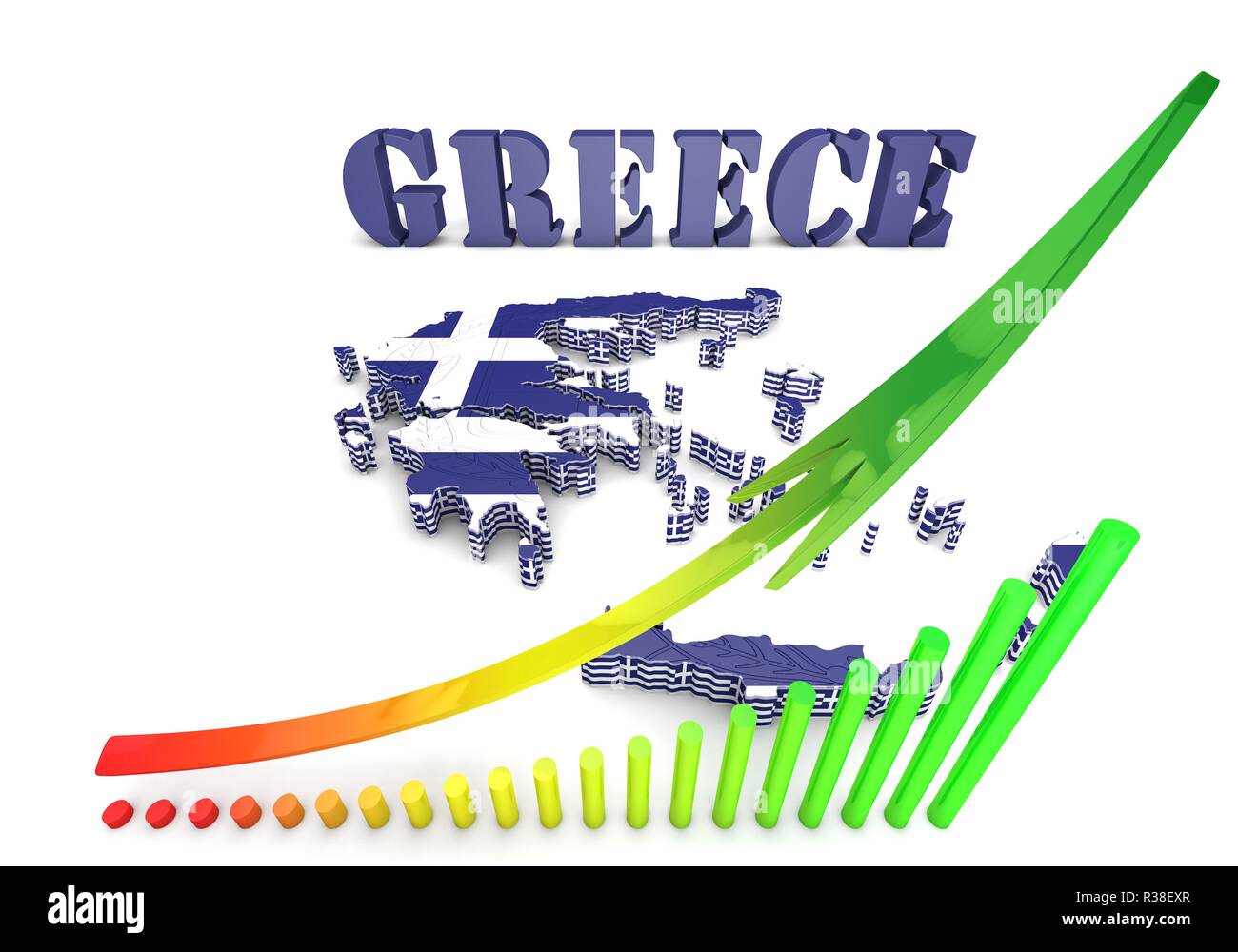Crete greece europe map Cut Out Stock Images & Pictures - Alamy