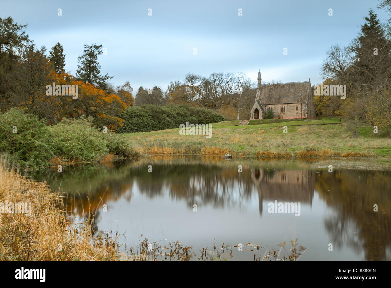 Maxwelton Church, Dumfriesshire, Southern Scotland in Autumn Stock ...