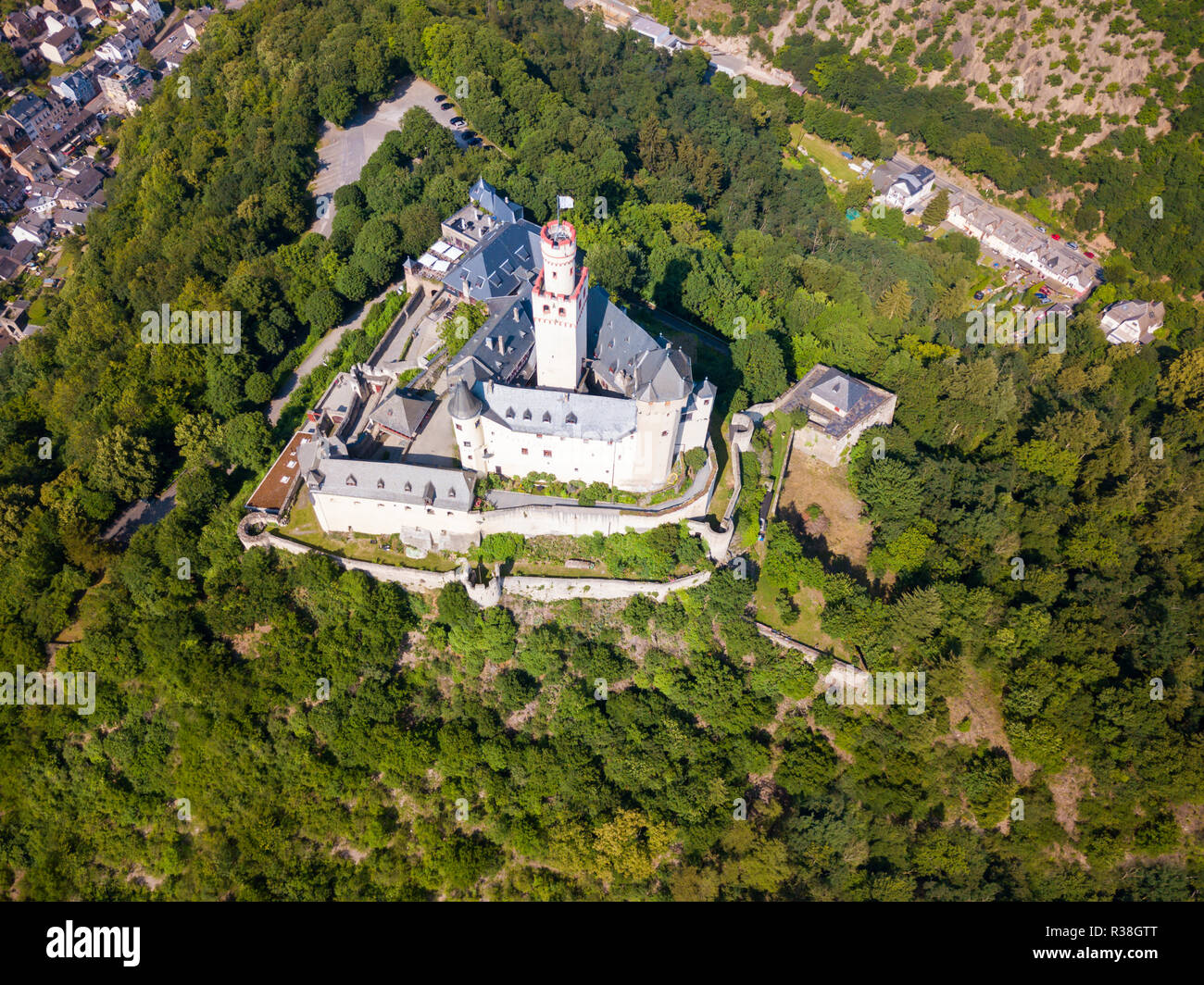 Marksburg aerial hi-res stock photography and images - Alamy