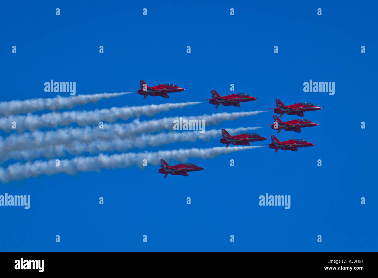The Red Arrows, officially known as the Royal Air Force Aerobatic Team ...