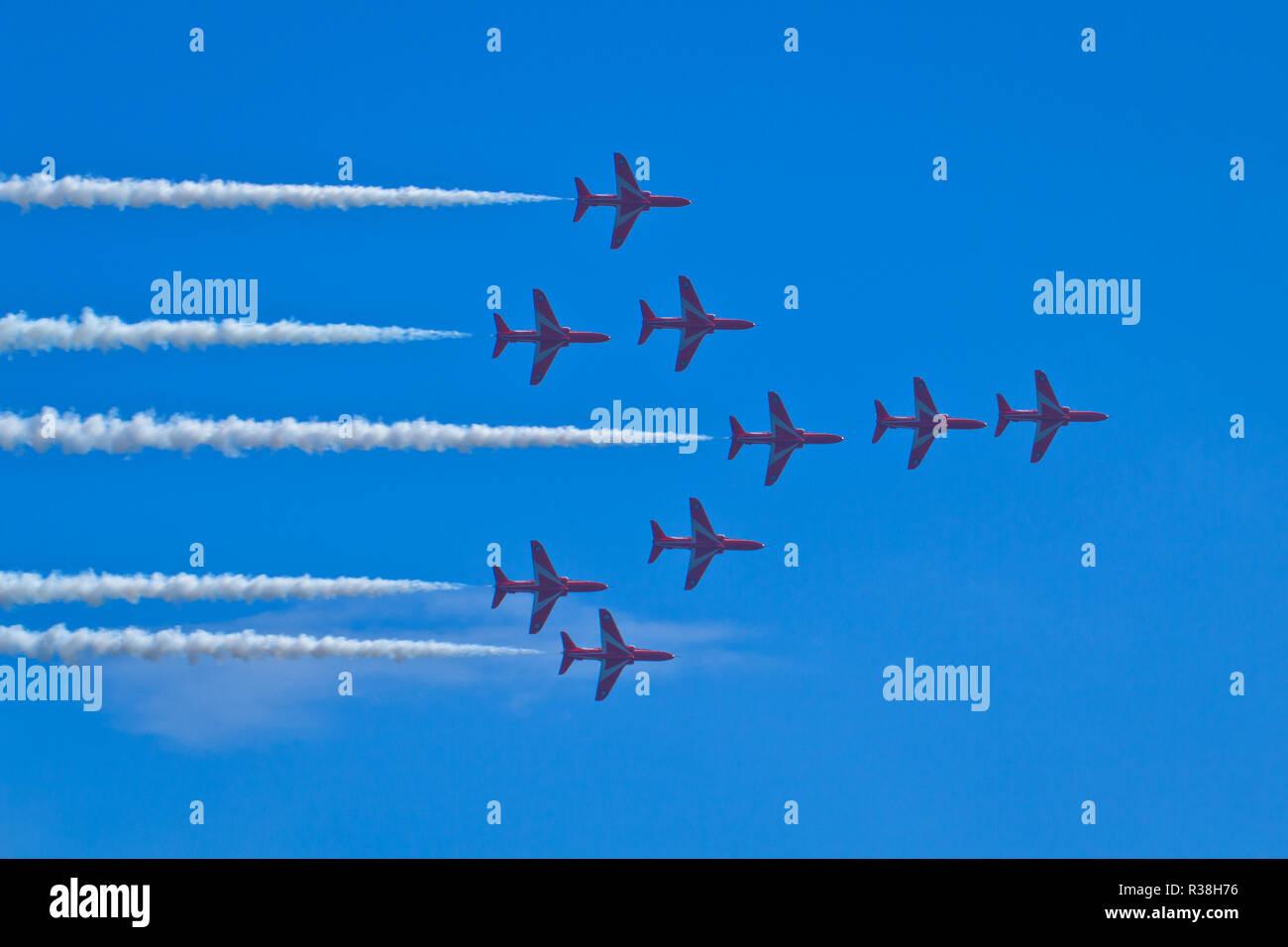 The Red Arrows, officially known as the Royal Air Force Aerobatic Team ...