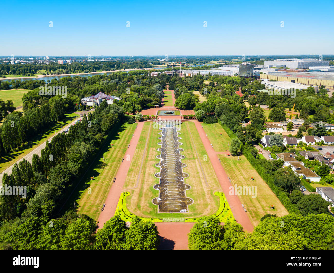 Nordpark is a public green area in the Stockum district in Dusseldorf ...