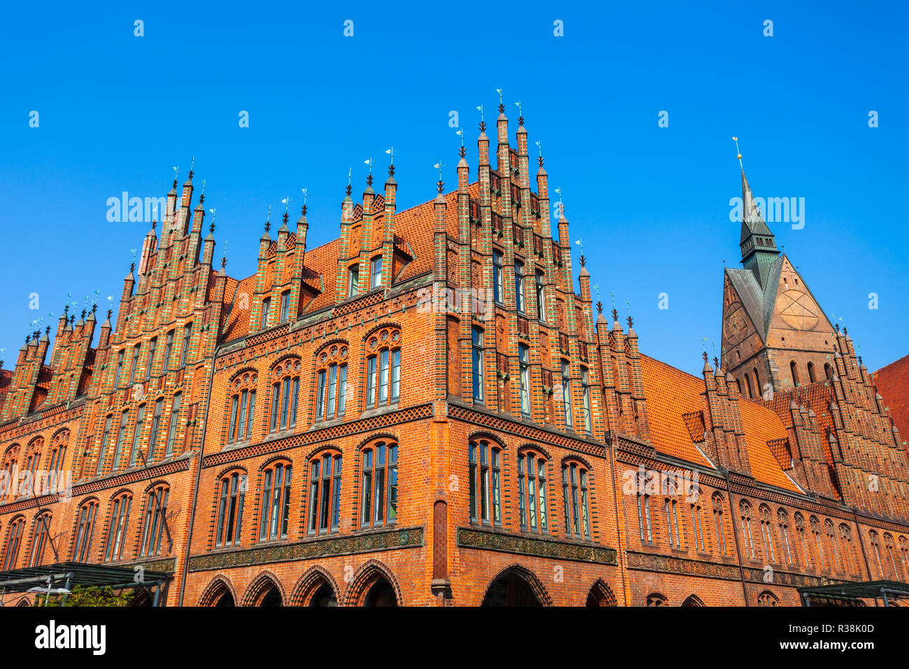 Old Town Hall or Altes Rathaus in Hannover city, Germany Stock Photo ...