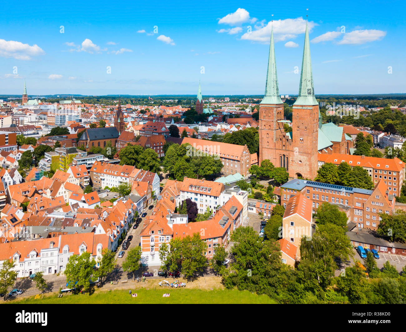 Lubeck Cathedral or Lubecker Dom is a large brick built Lutheran ...