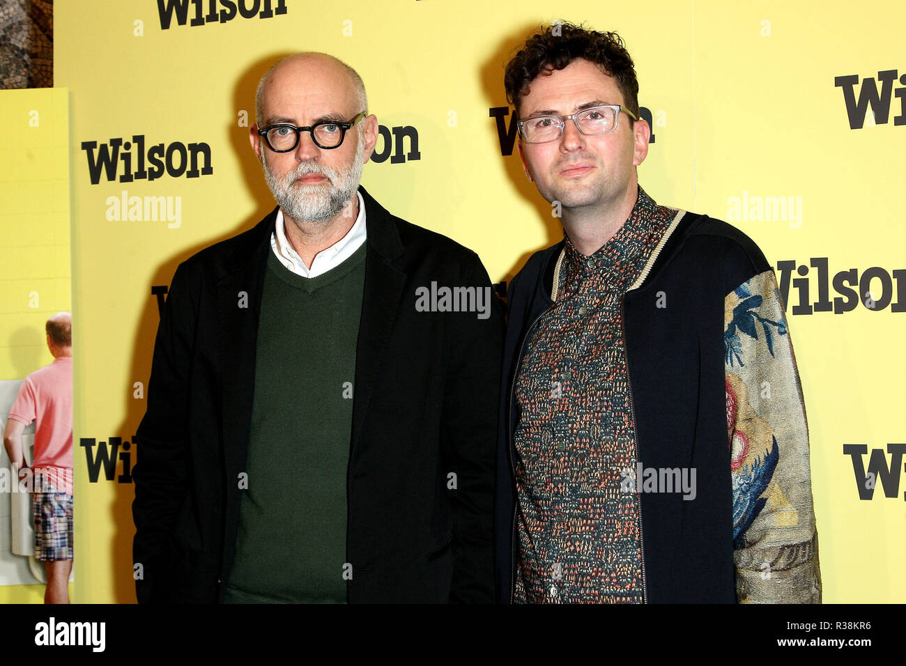 NEW YORK, NY - MARCH 19: Daniel Clowes and Graig Johnson attend the ...