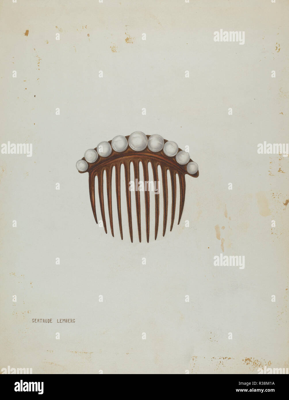 Comb. Dated: c. 1939. Dimensions: overall: 29 x 23 cm (11 7/16 x 9 1/16 ...