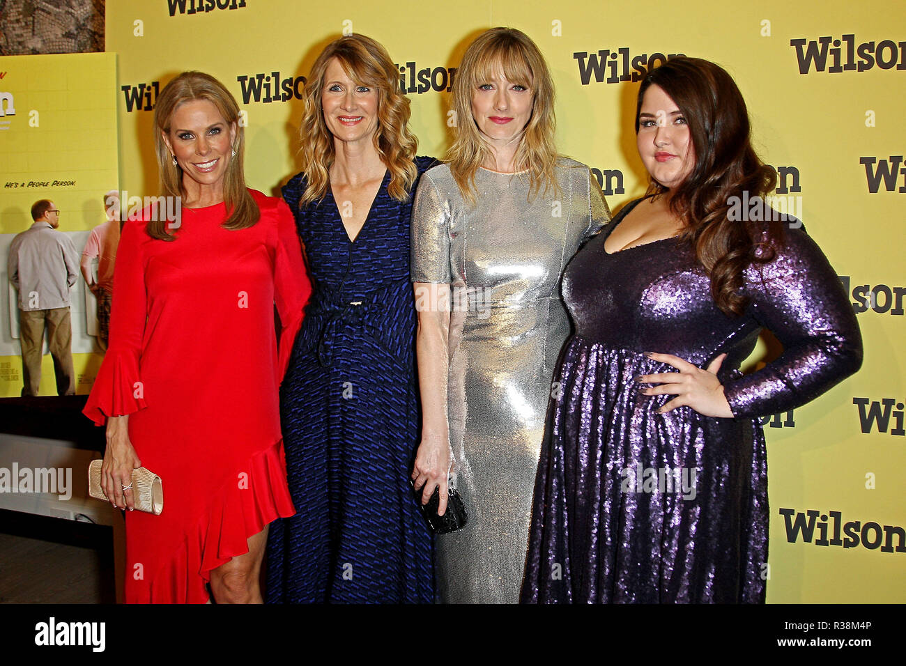 NEW YORK, NY - MARCH 19: Cheryl Hines, Judy Greer, Laura Dern and ...