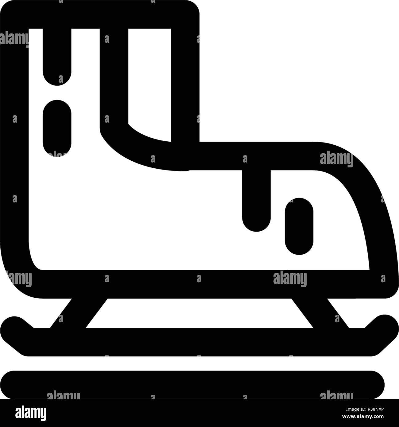 Ice skates vector vectors Black and White Stock Photos & Images - Alamy