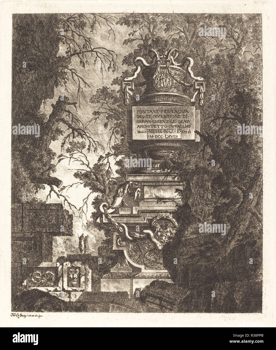 Frontispiece for "Fountains". Dated: 1768. Medium: etching. Museum ...