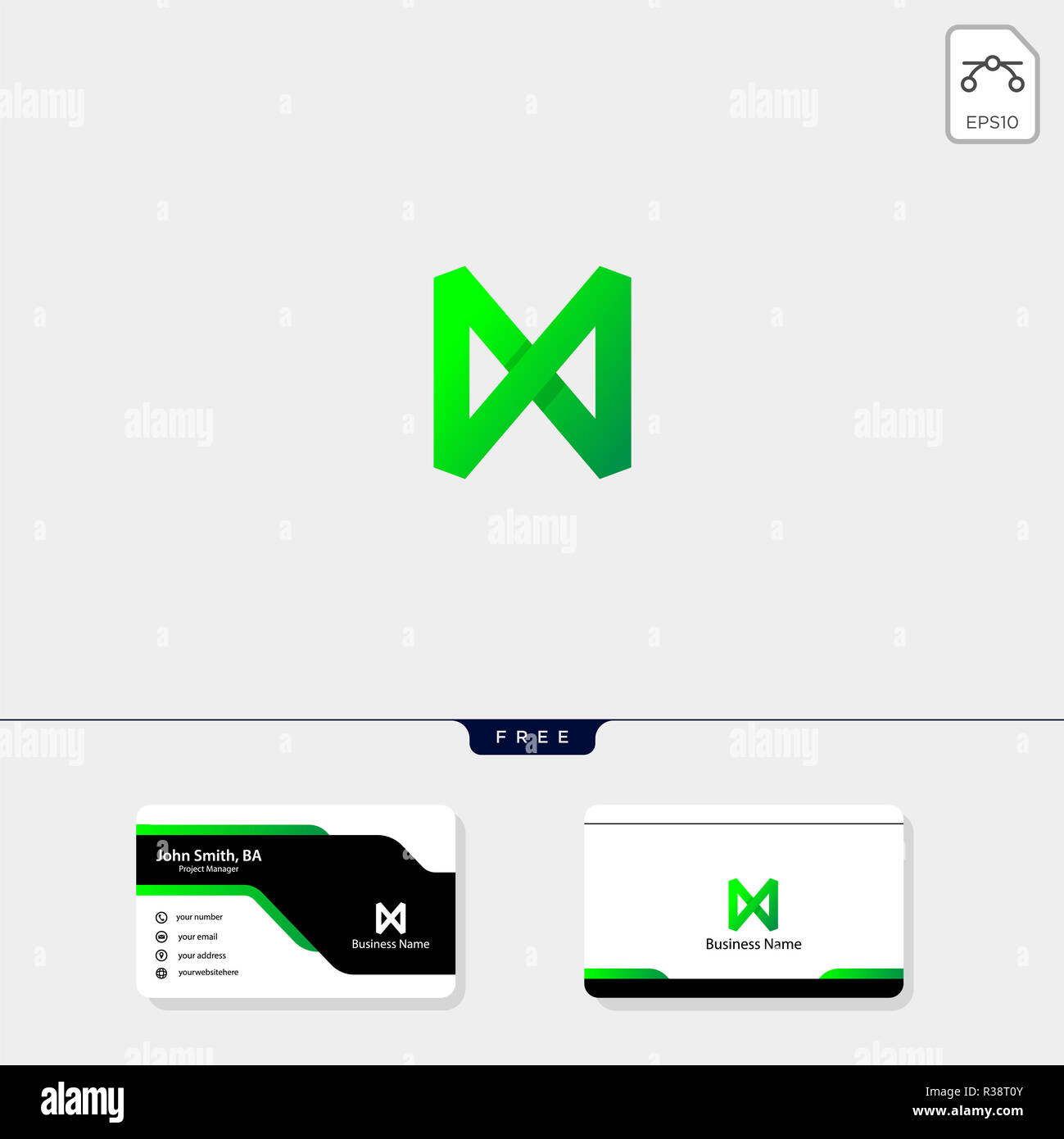 initial M monogram logo template, vector illustration, free your ...