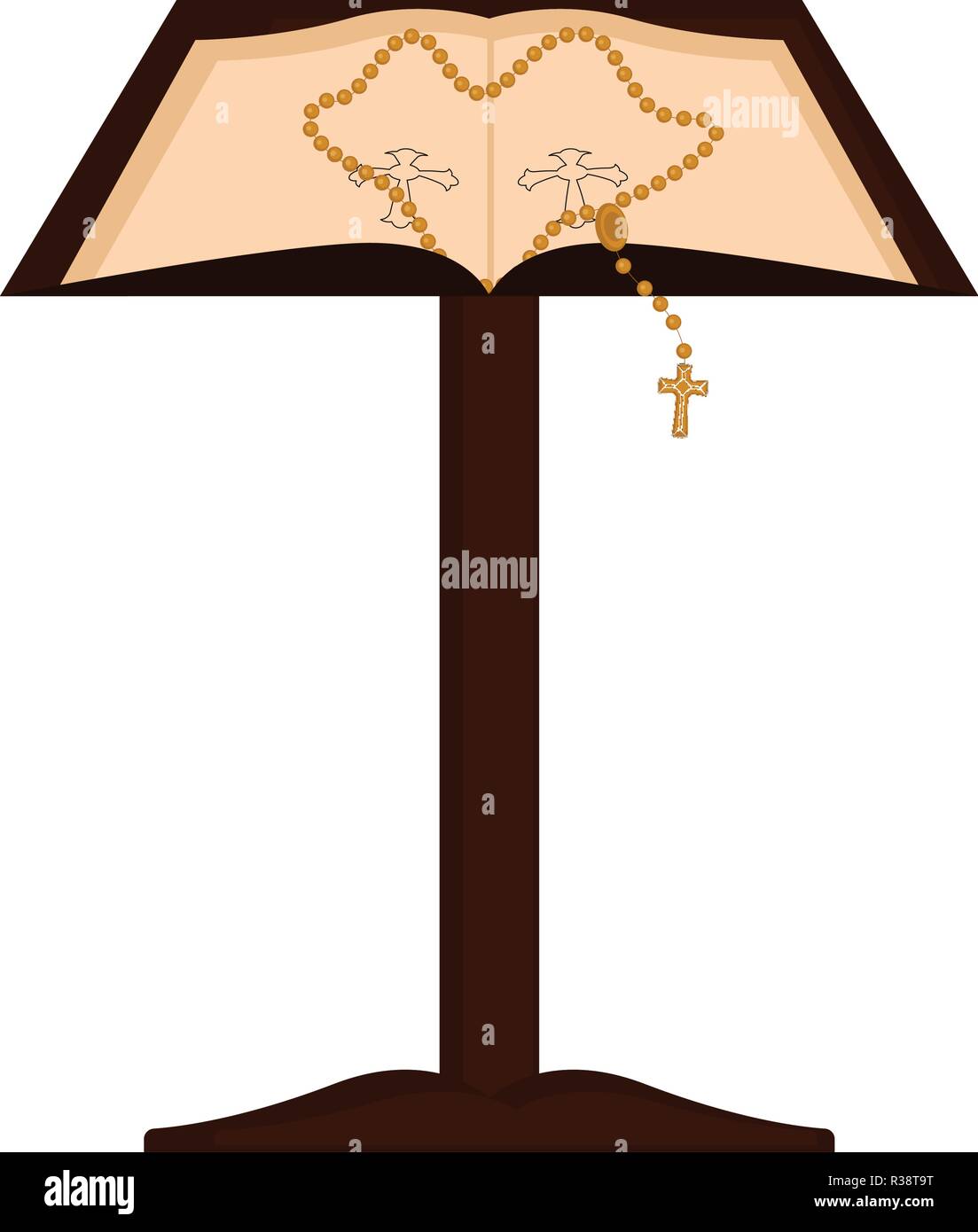 Pulpit lectern Stock Vector Images - Alamy