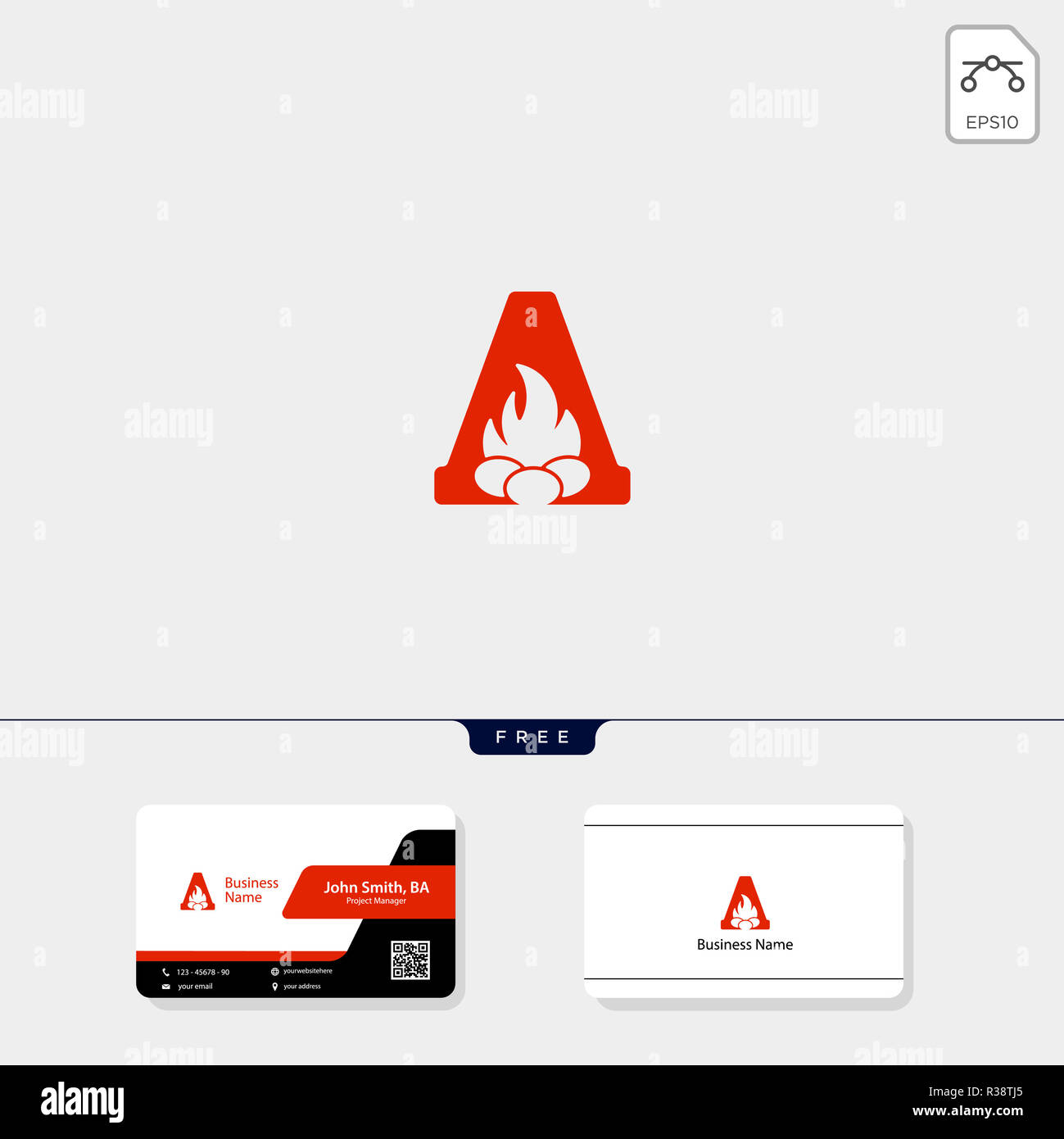 initial A logo template for corporate vector illustration, business ...