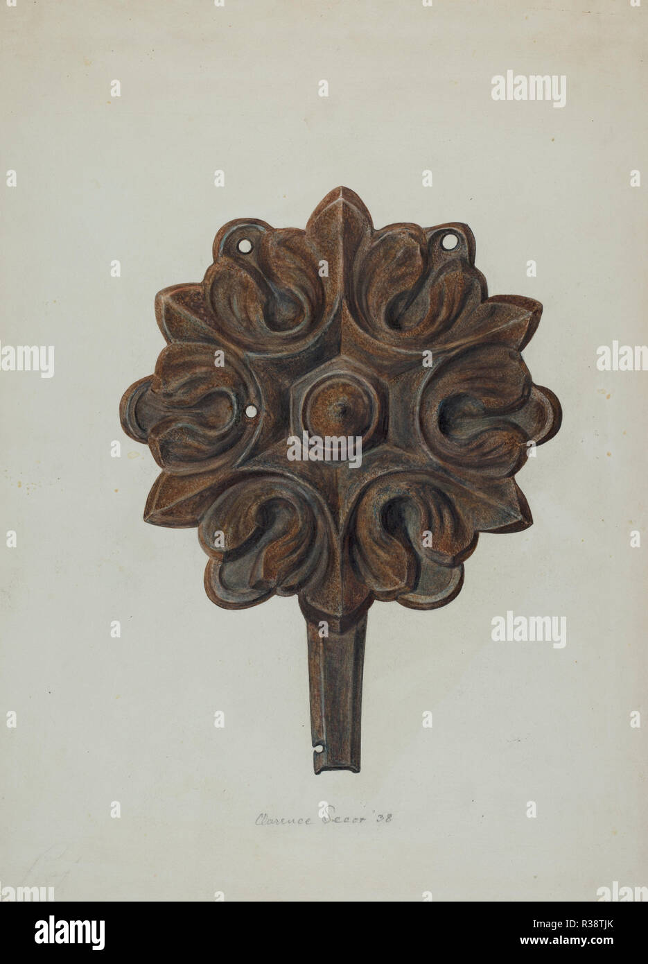 Rosette. Dated: 1938. Dimensions: overall: 35.5 x 24.7 cm (14 x 9 3/4 ...