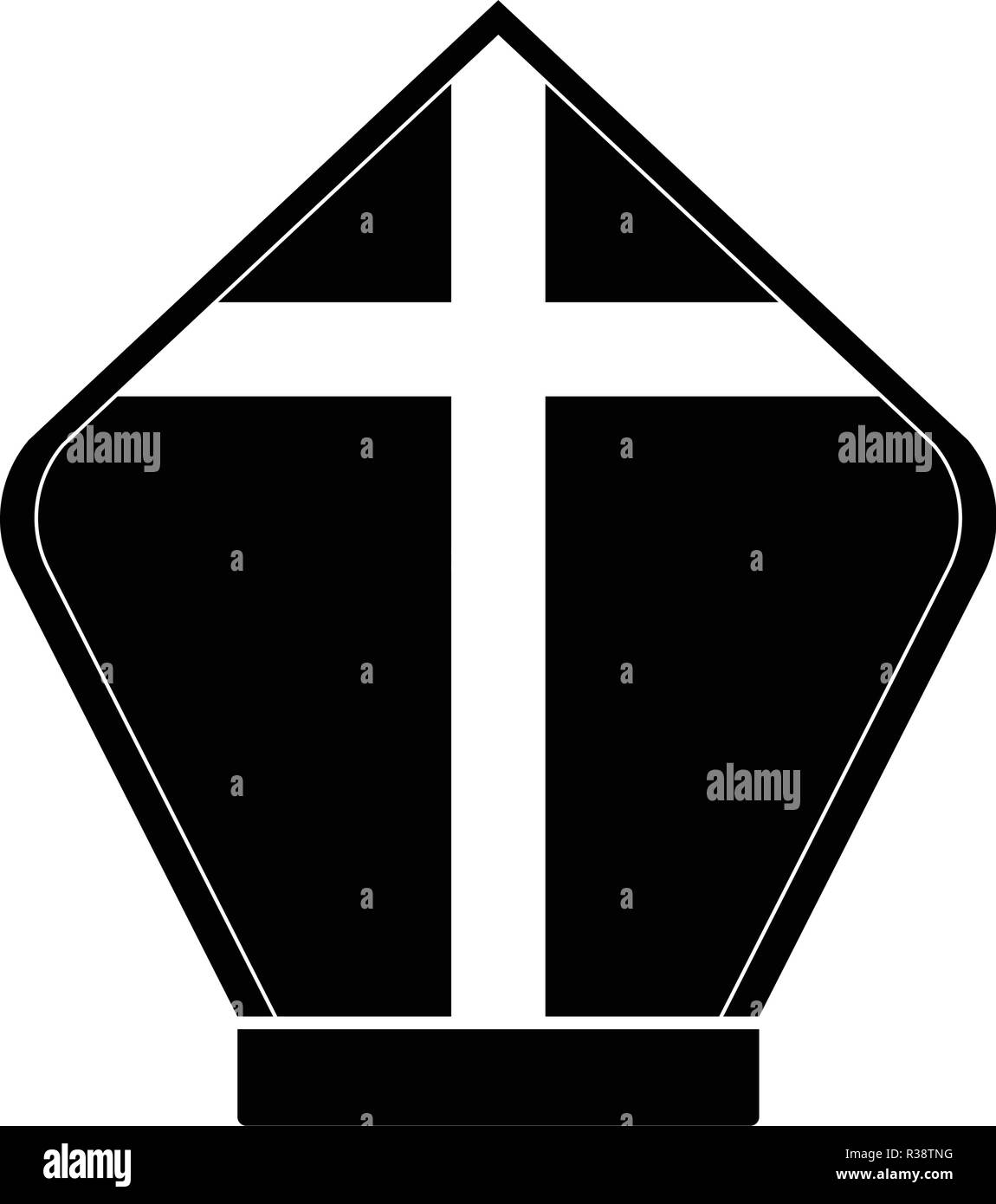 Pope hat silhouette Stock Vector Image & Art - Alamy