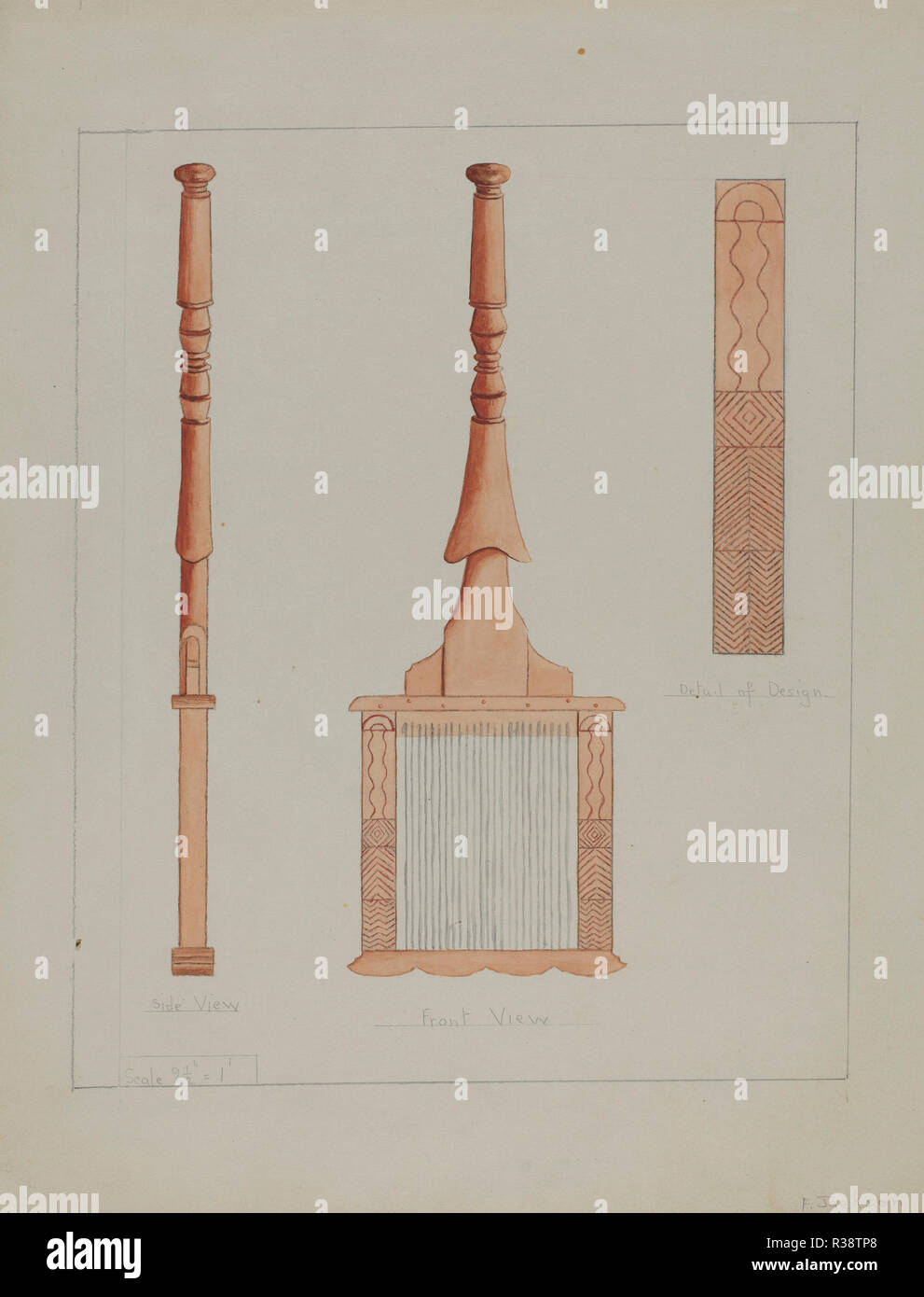 Hand Loom. Dated: c. 1936. Dimensions: overall: 27.9 x 21.9 cm (11 x 8 ...