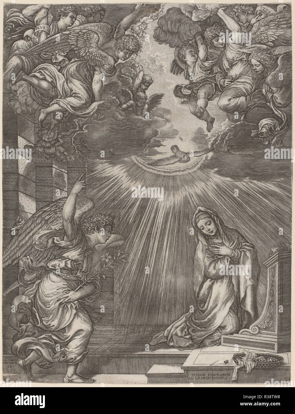 The Annunciation. Medium: engraving. Museum: National Gallery of Art ...