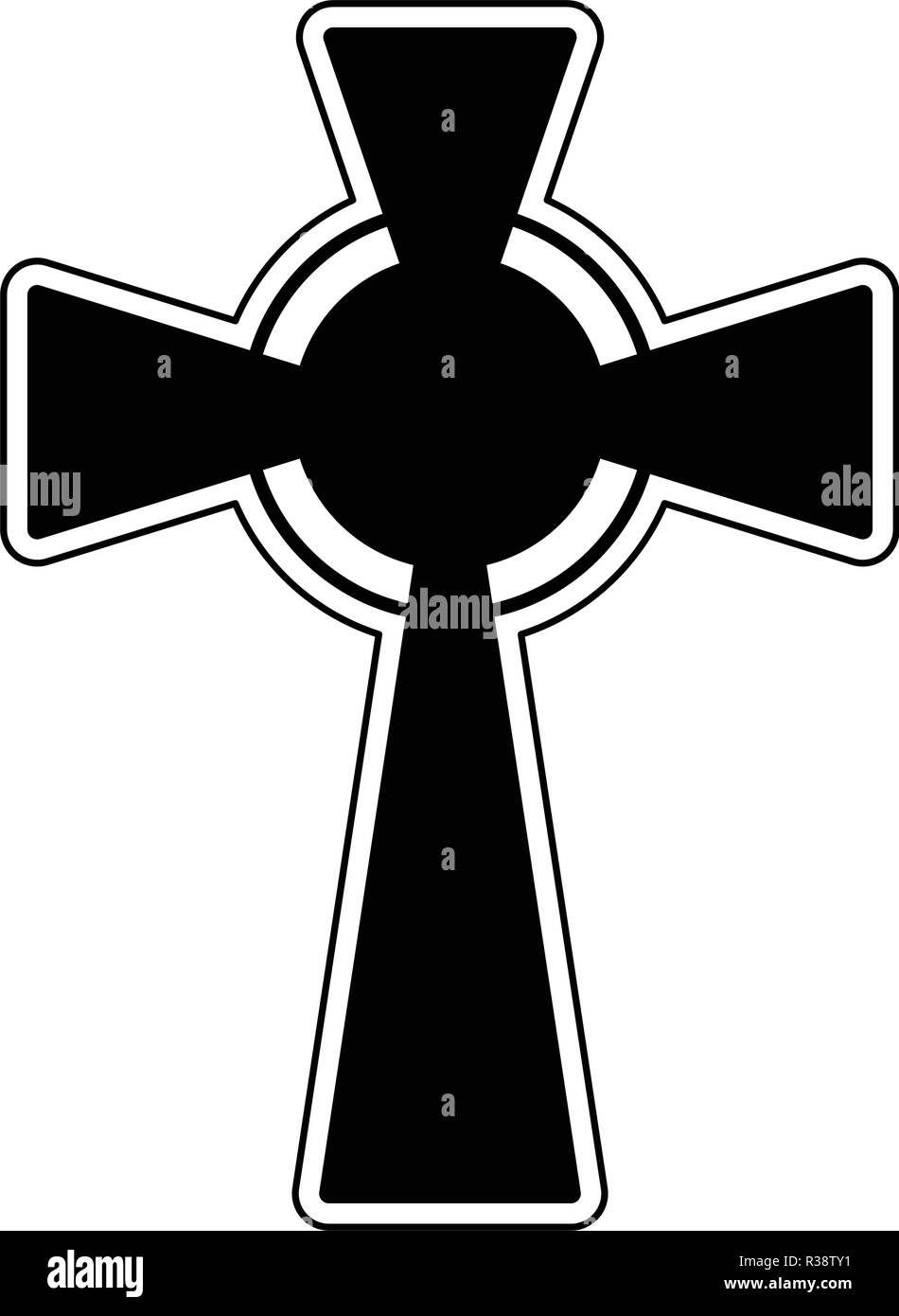 Isolated cross silhouette Stock Vector Image & Art - Alamy