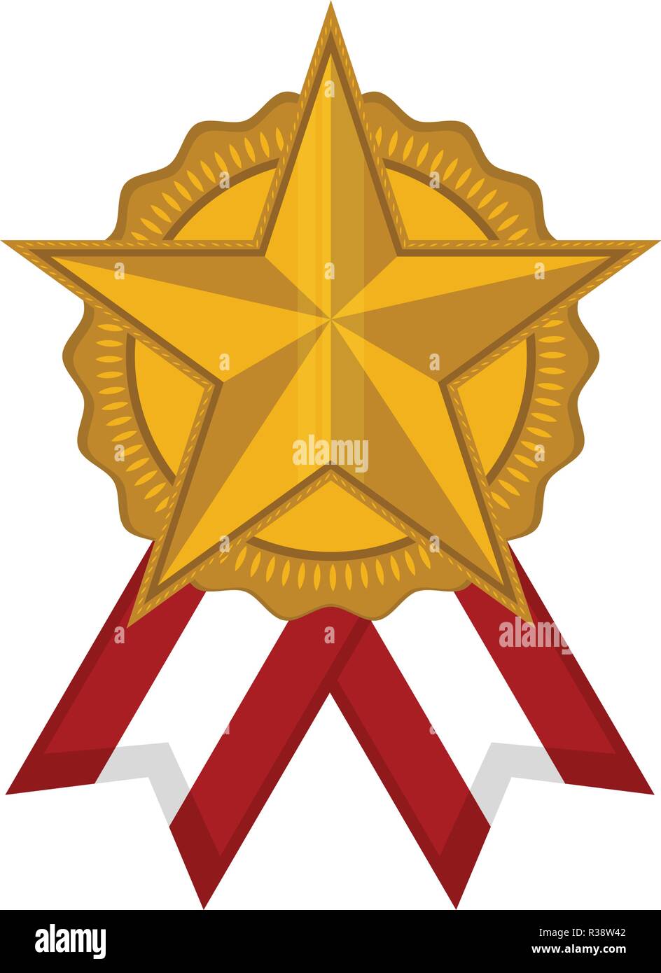 Medal ribbon icon image hi-res stock photography and images - Alamy
