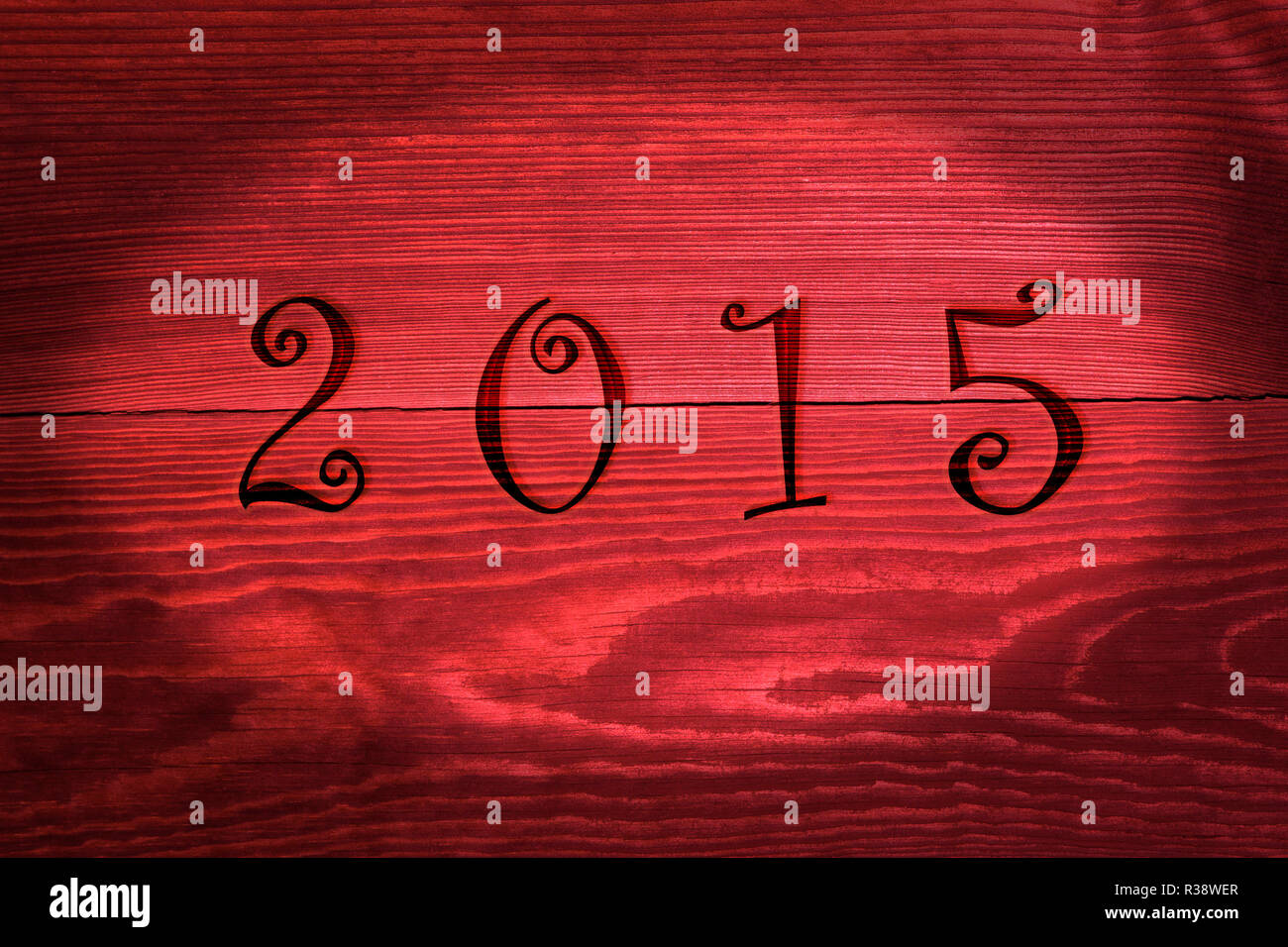 Red 2015 year calendar hi-res stock photography and images - Alamy
