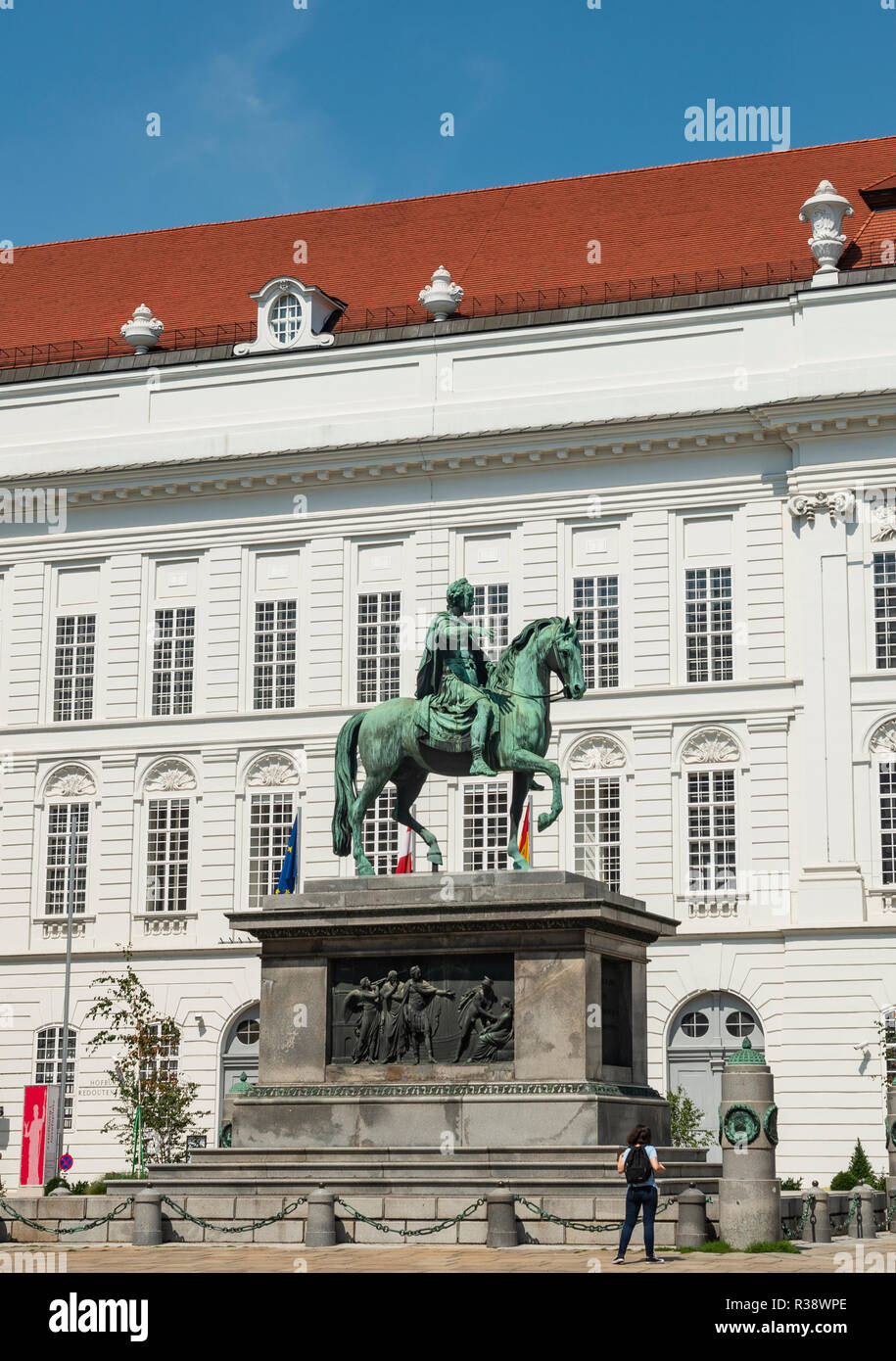 Equestrian statue of Emperor Joseph II, Josefsplatz, Spanish Riding ...