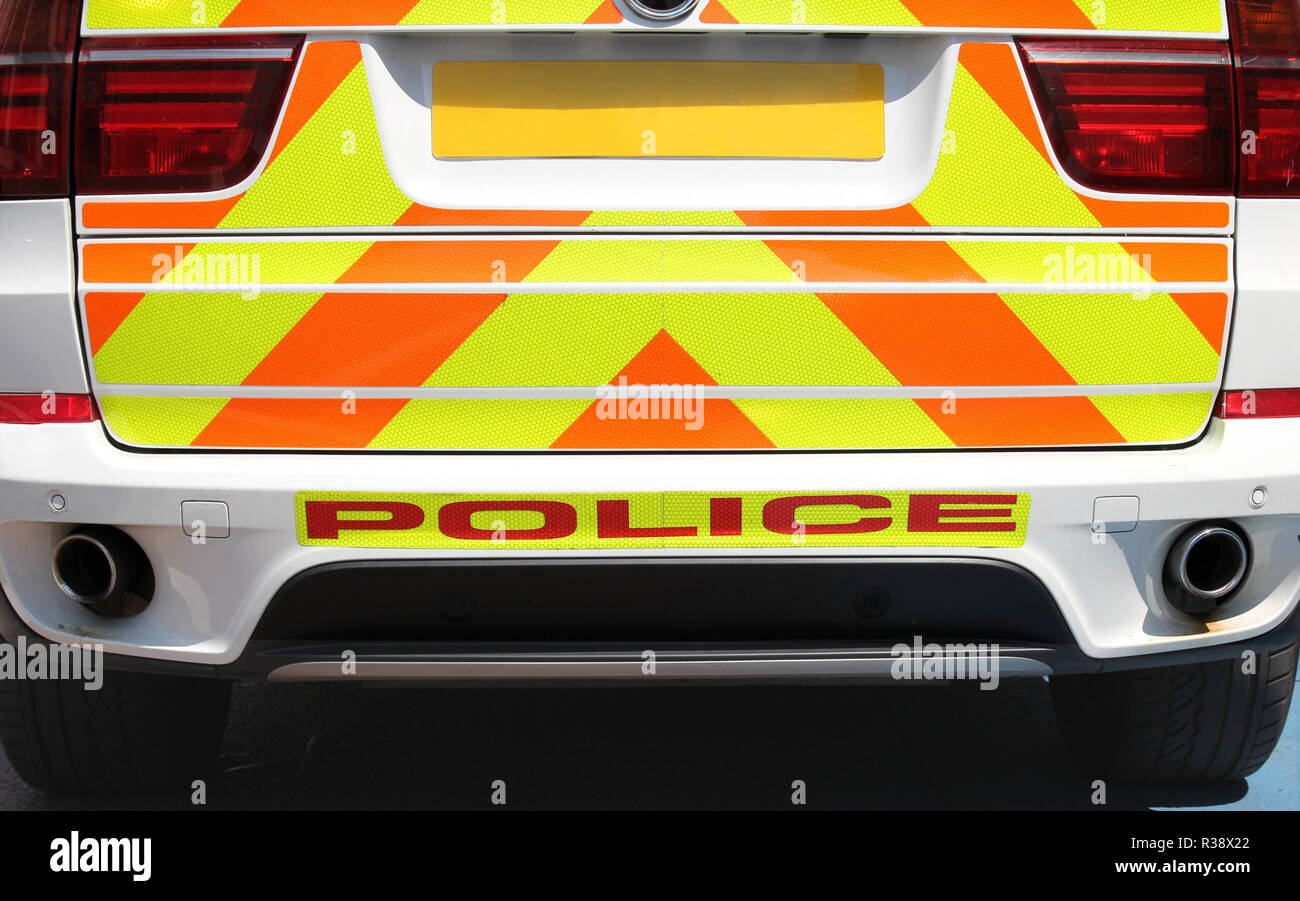 Police car siren uk rear hi-res stock photography and images - Alamy