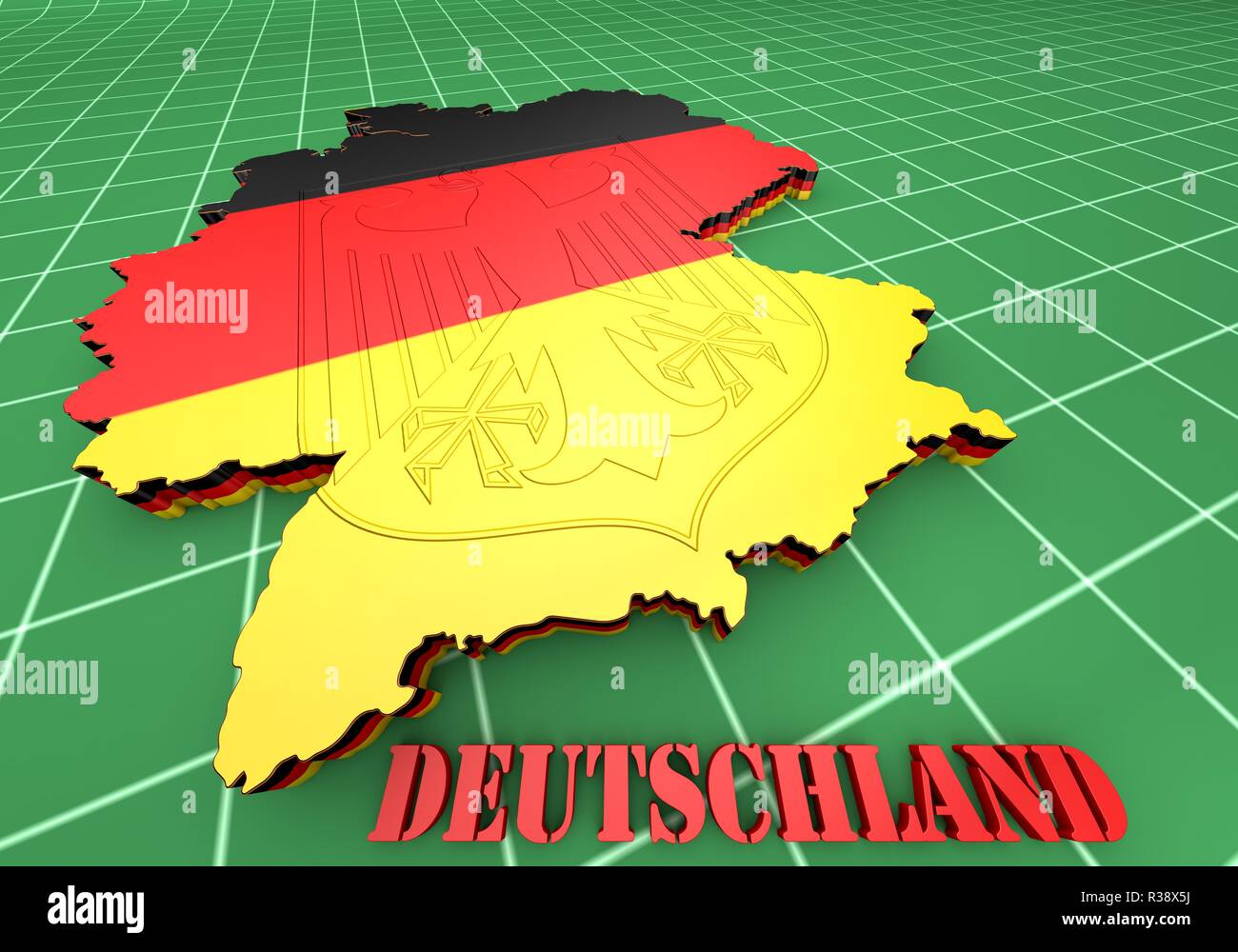 Map of gemany hi-res stock photography and images - Alamy