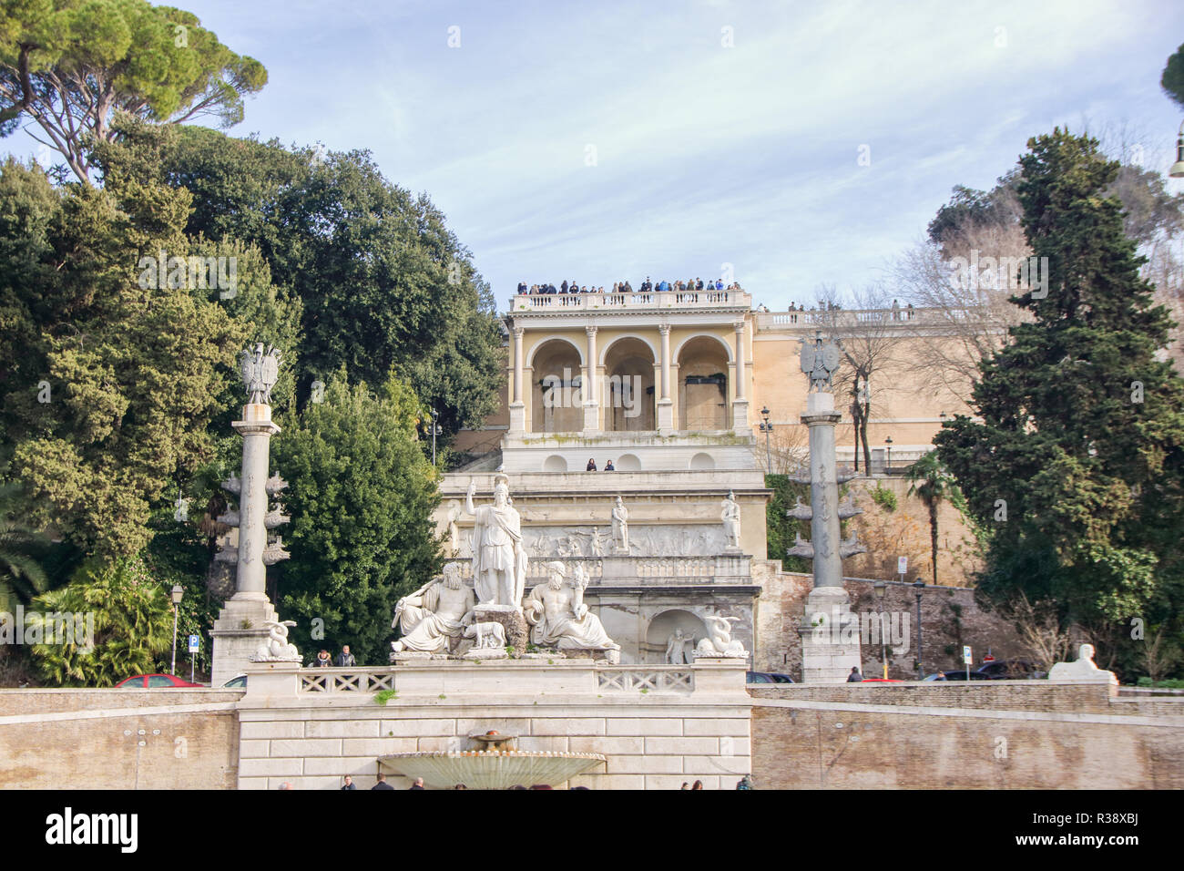 Pincio terrace architecture hi-res stock photography and images - Alamy