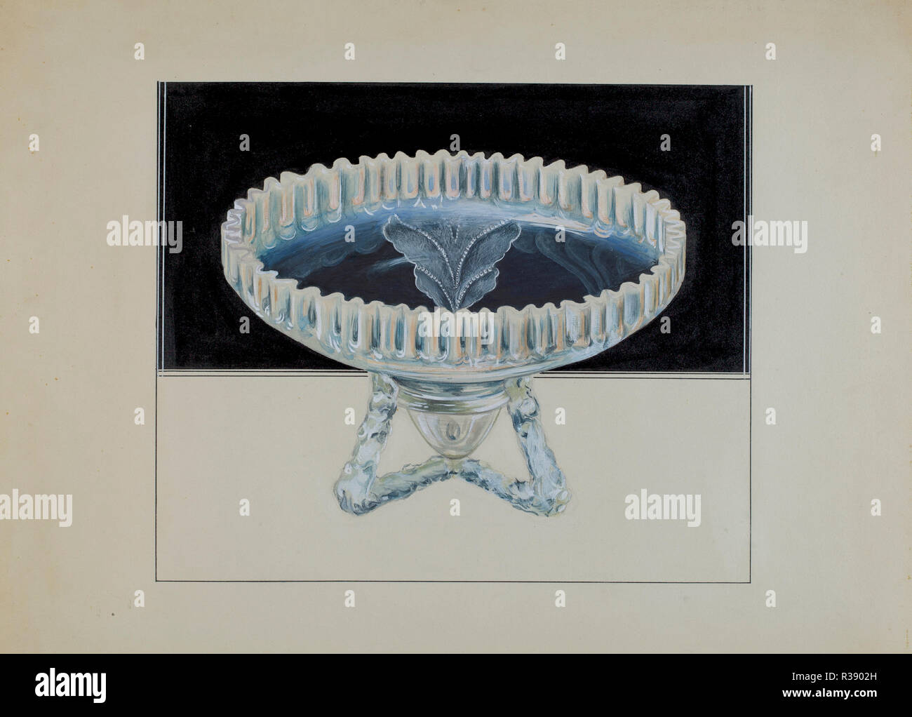 Ornamental Compote. Dated: c. 1936. Dimensions: overall: 24.5 x 35.6 cm ...