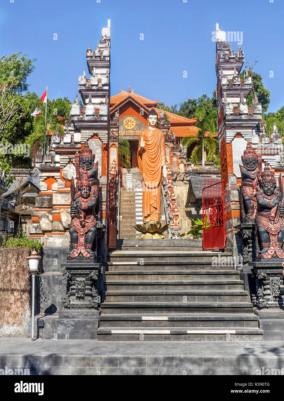 Buddhist Temple Brahma Vihara Arama Banjar Bali, Indonesia Stock Photo ...