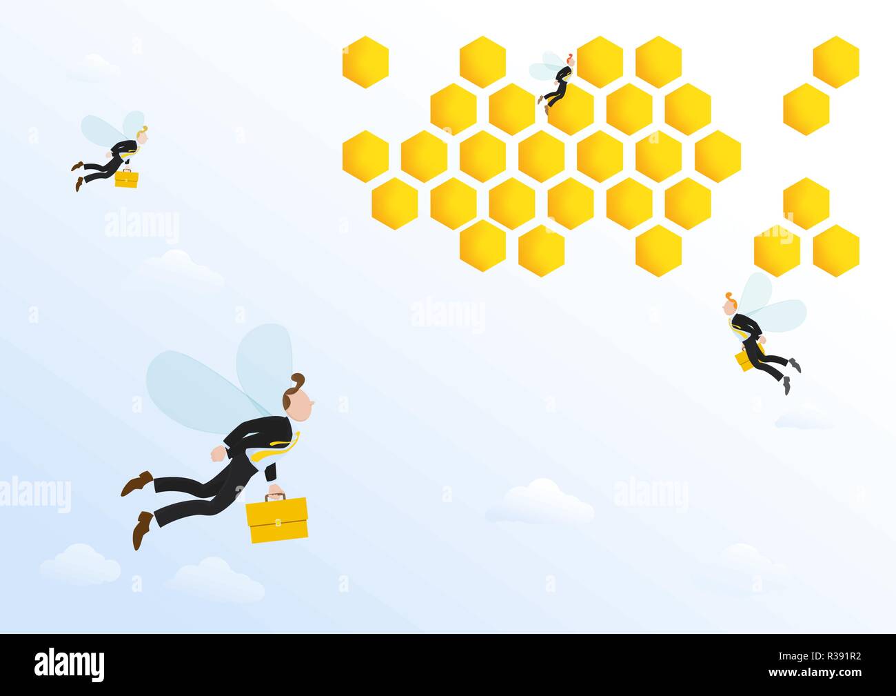 Human hive Stock Vector Images - Alamy
