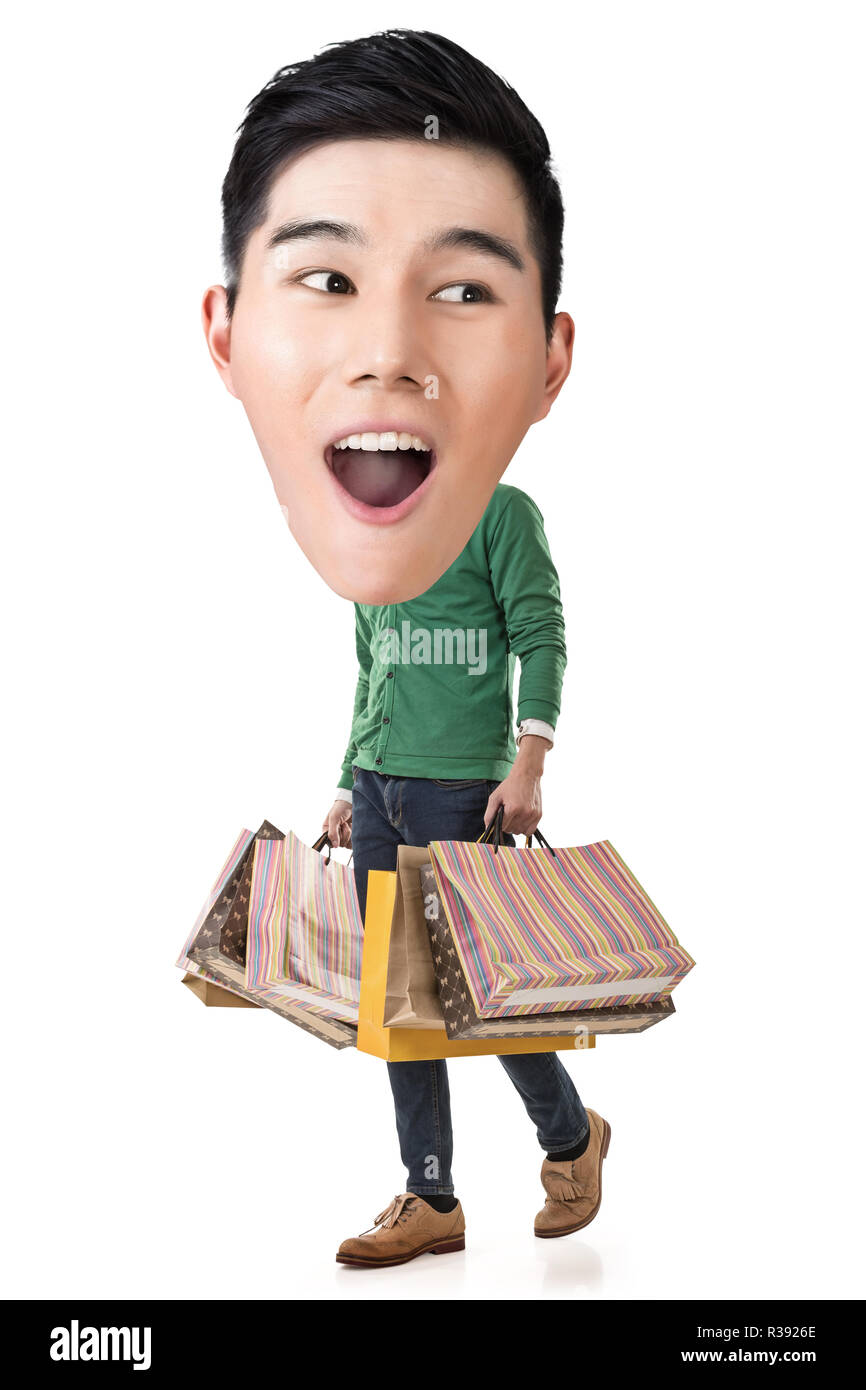 Cartoon chinese man Cut Out Stock Images & Pictures - Alamy