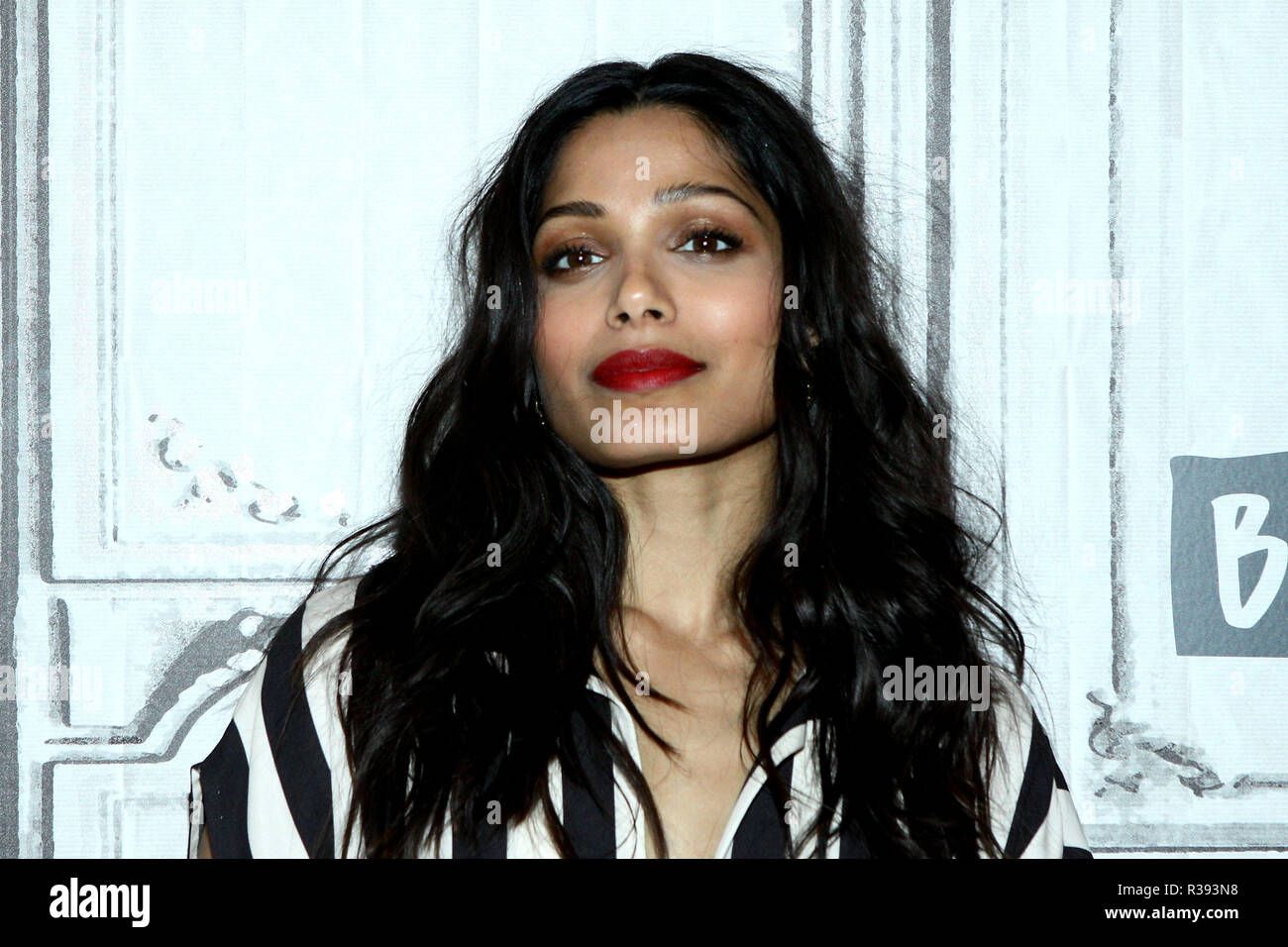 NEW YORK, NY - APRIL 03: Build Series Presents Freida Pinto Discussing ...
