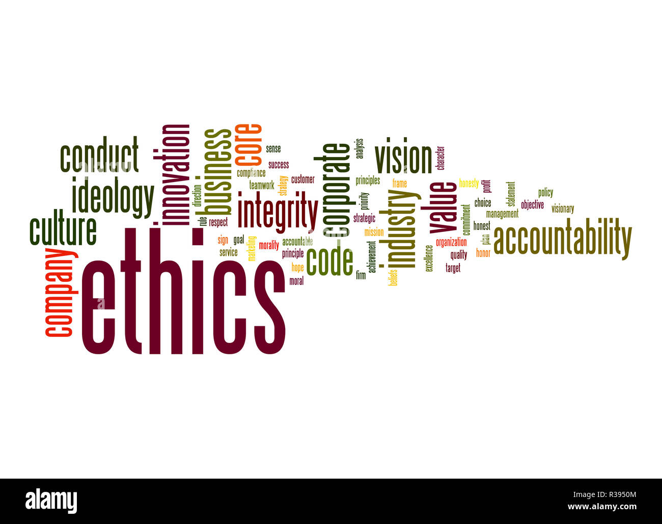 Morality word cloud hi-res stock photography and images - Alamy