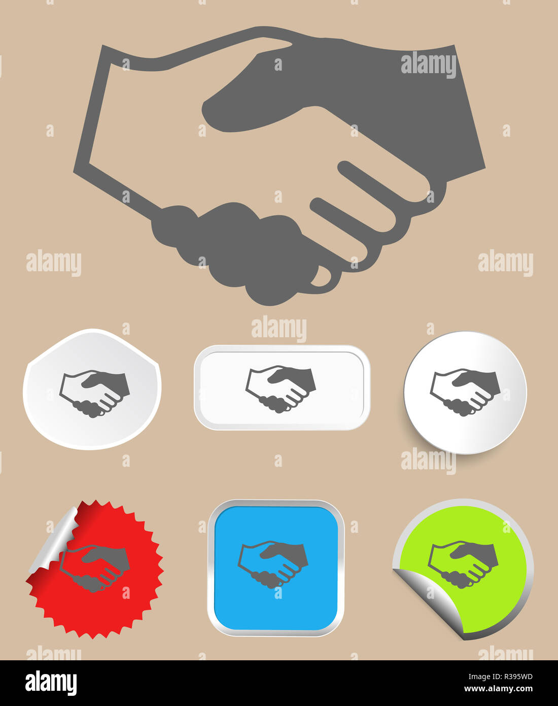 Handshake painting hi-res stock photography and images - Alamy