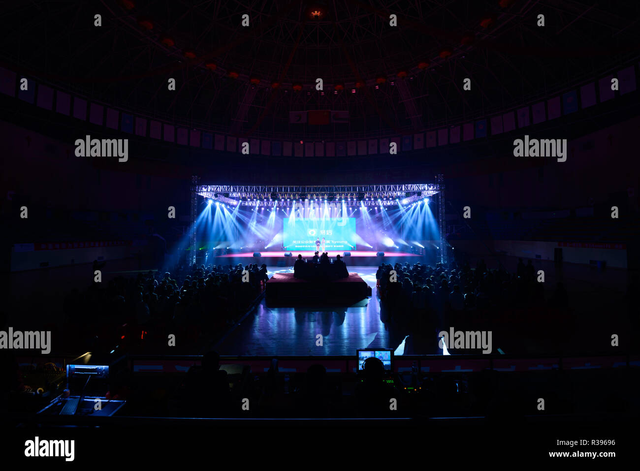 Crowd at concert Stock Photo - Alamy