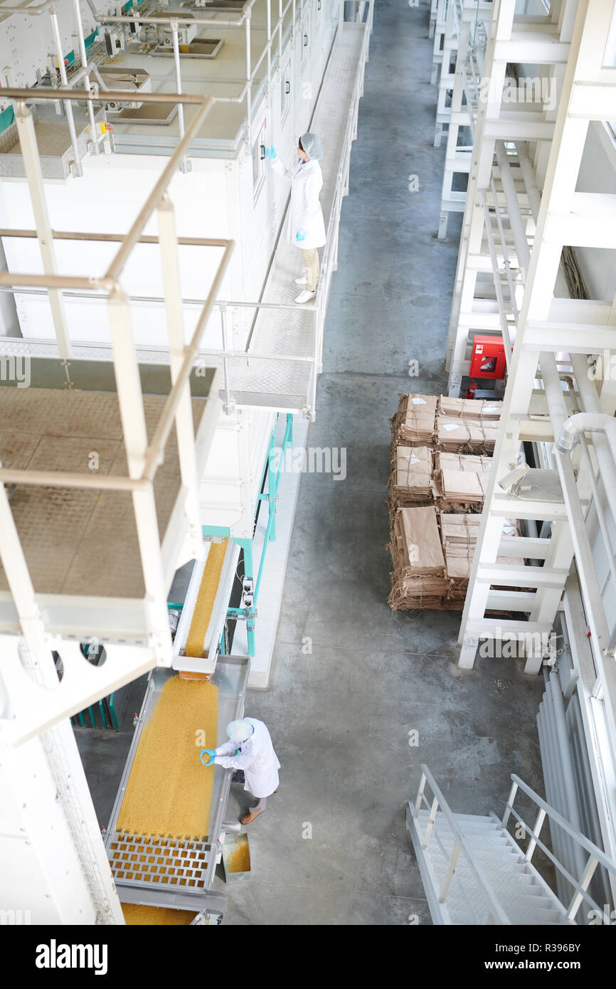 Food Factory Background Stock Photo - Alamy