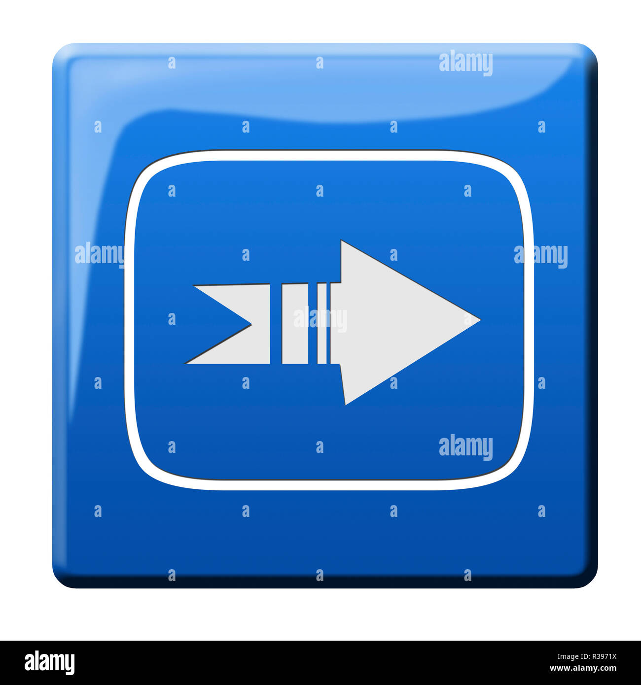 turn right button - next button Stock Photo - Alamy