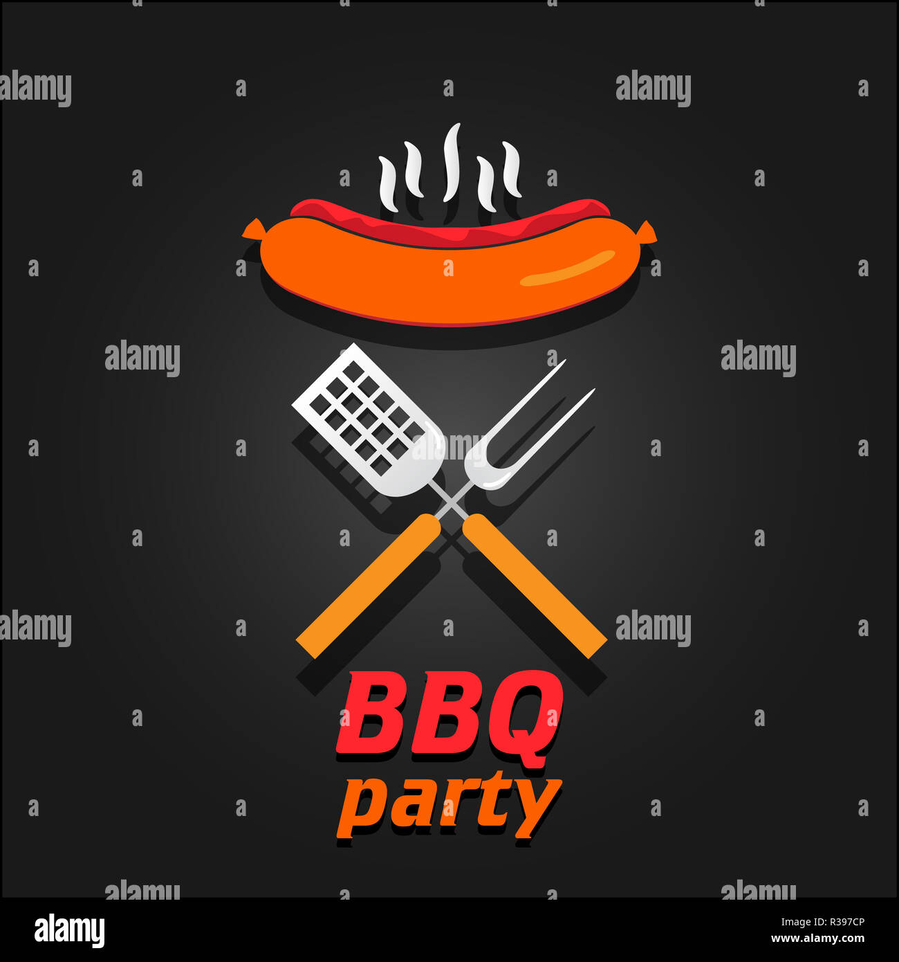Smoking meat vector hi-res stock photography and images - Alamy