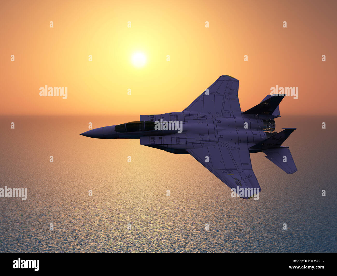 Sunset military plane hi-res stock photography and images - Alamy