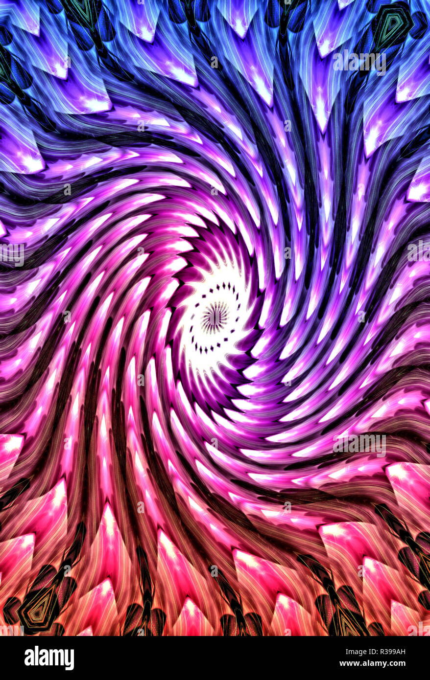 Rainbow fractal hi-res stock photography and images - Alamy