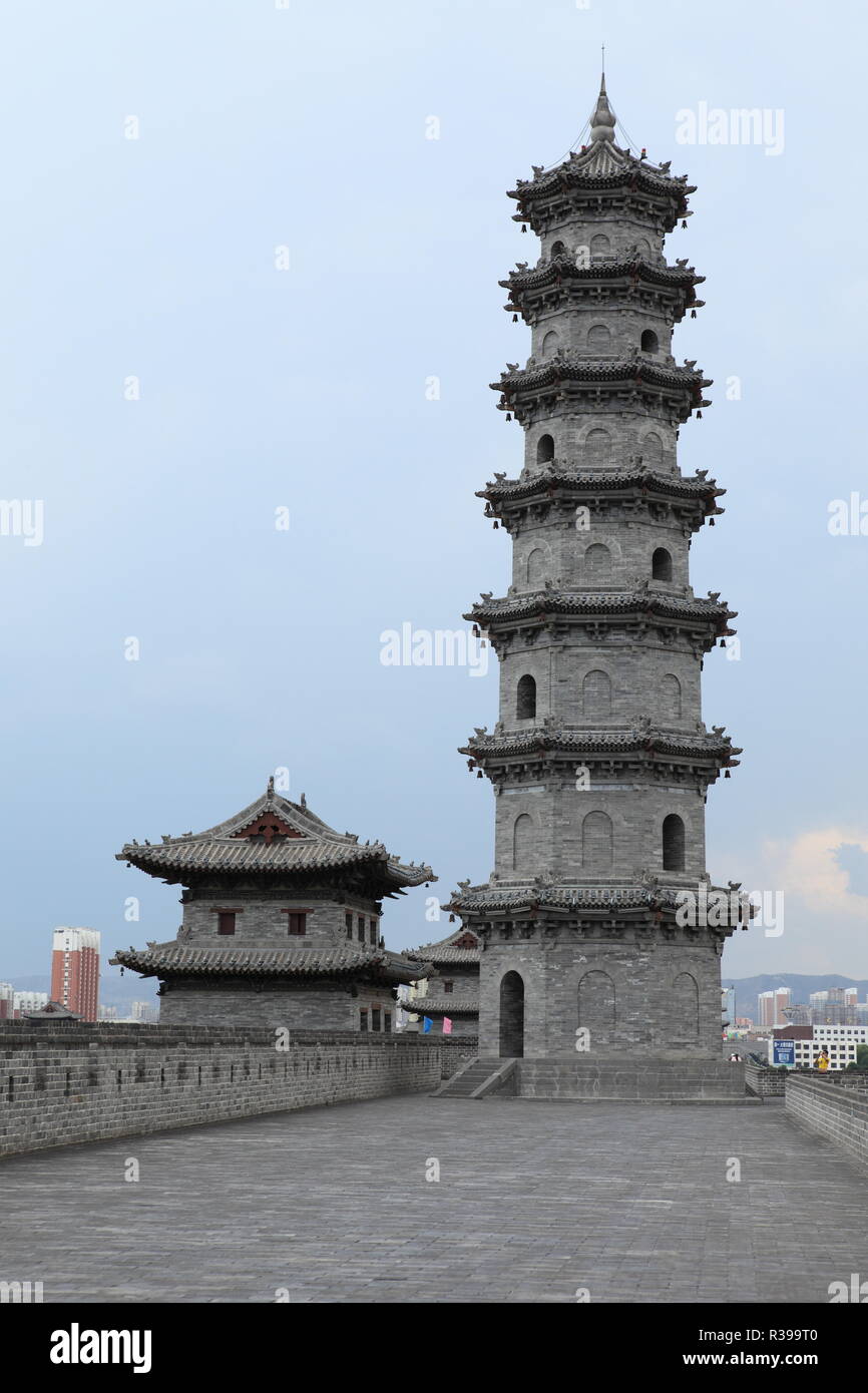the city wall of datong in china Stock Photo - Alamy