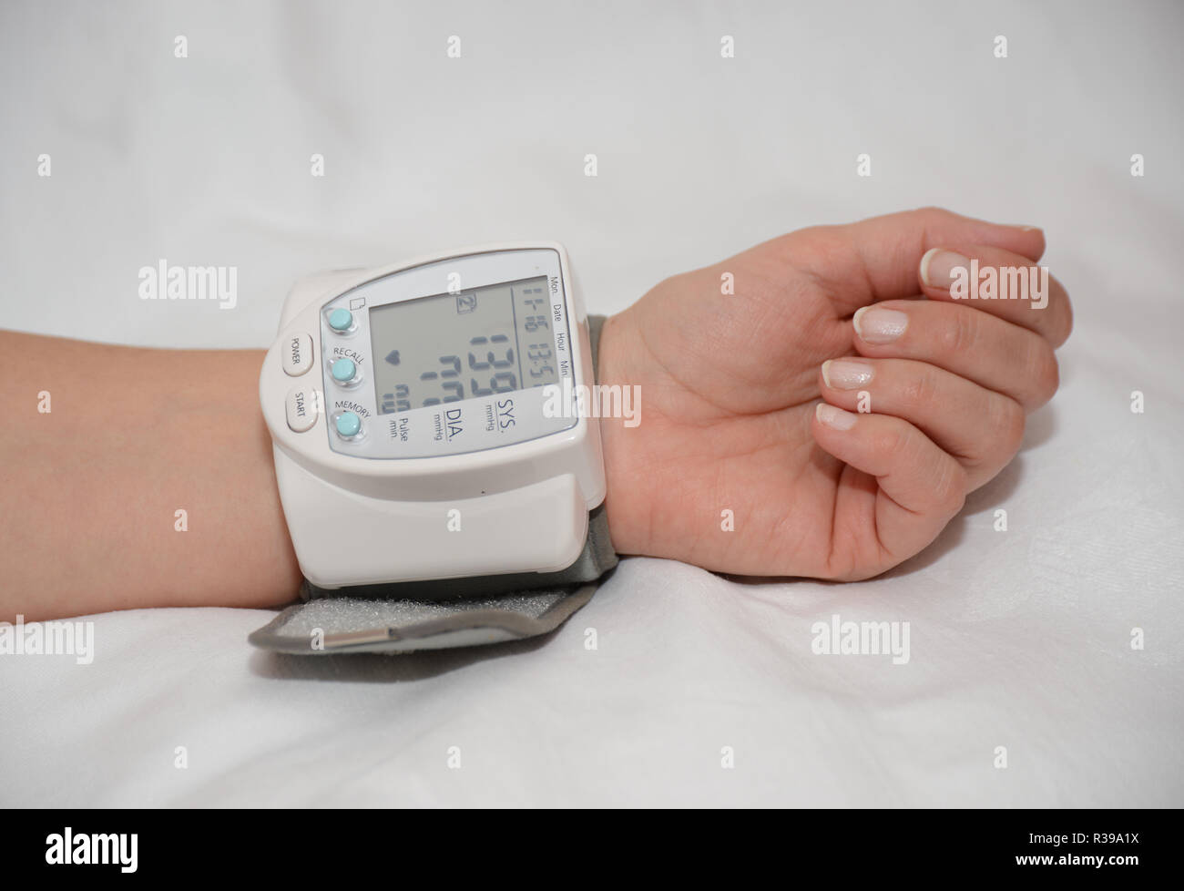 blood pressure measurement Stock Photo - Alamy