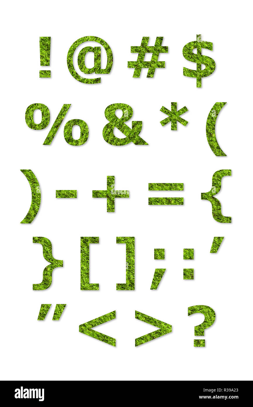 Grass font type hi-res stock photography and images - Alamy