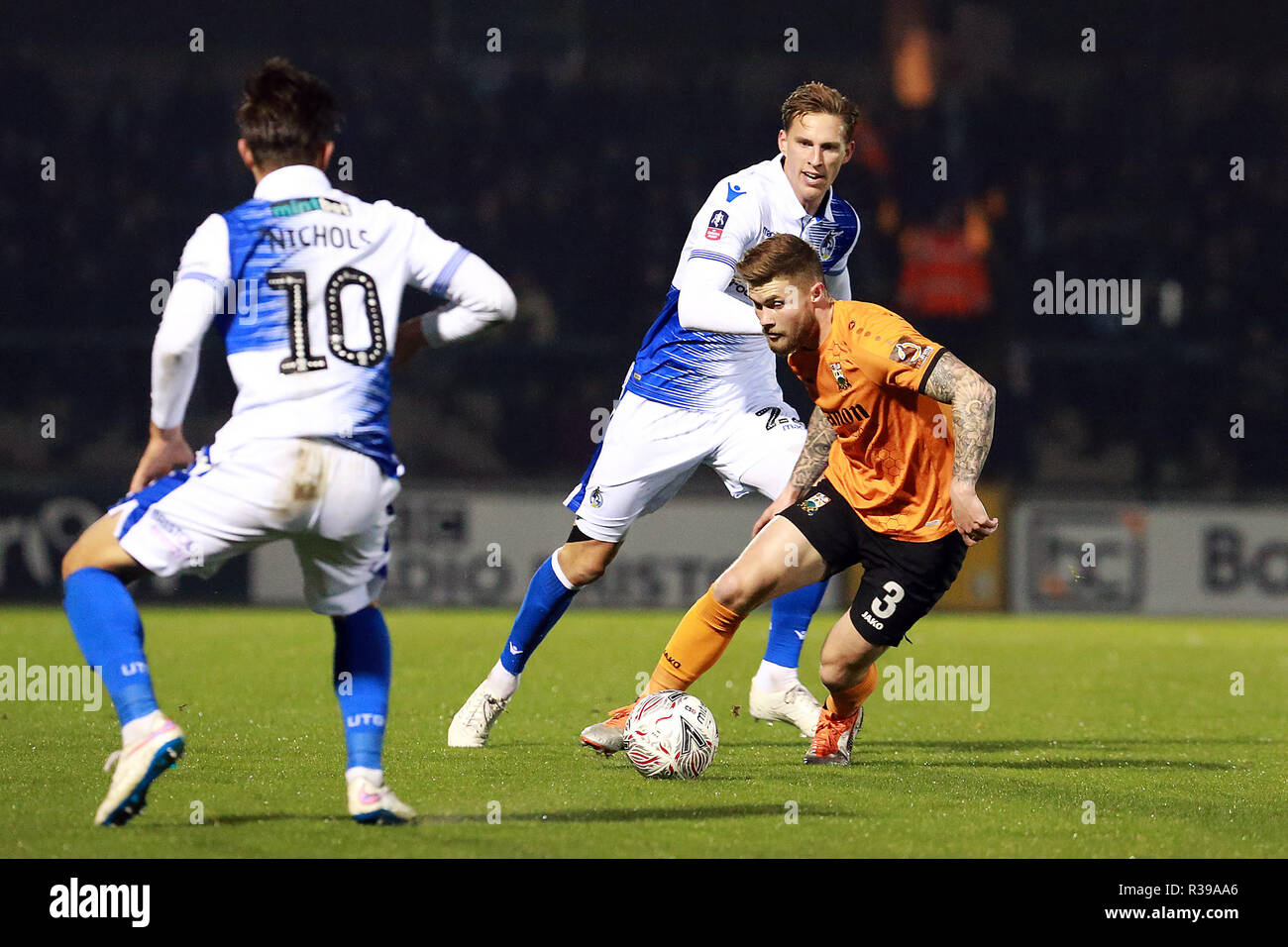 Elliott Johnson of Barnet during the The FA Cup 1st round replay match ...