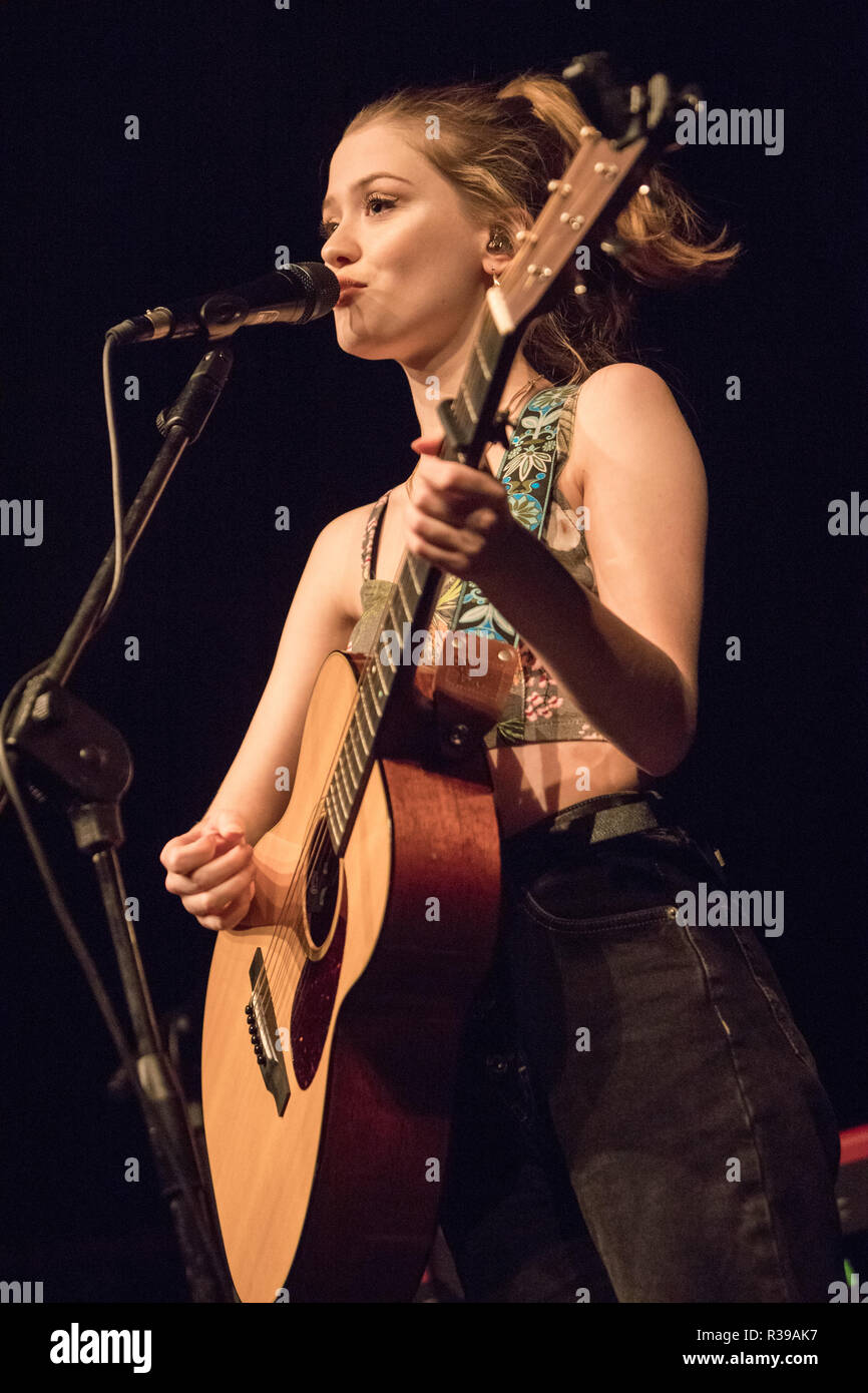 Milan Italy. 21 November 2018. The English singer/songwriter MAISIE ...