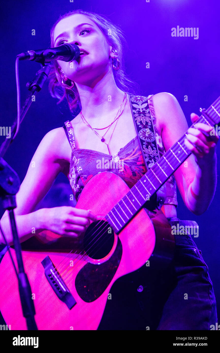 Milan Italy. 21 November 2018. The English singer/songwriter MAISIE ...