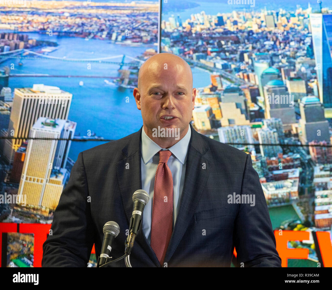 New York, NY, USA - November 21, 2018: Acting Attorney General Matthew ...