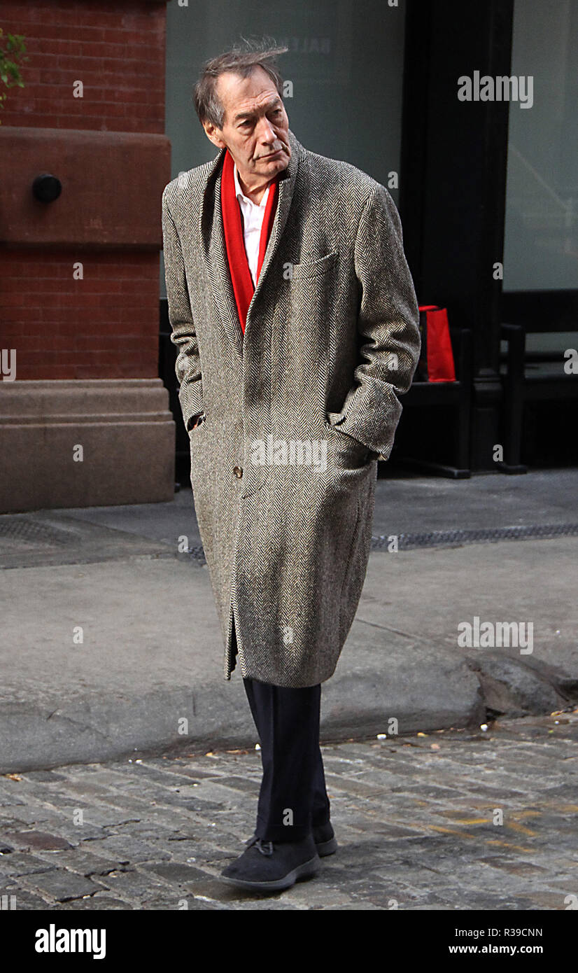 New York, NY, USA. 21st Nov, 2018. Charlie Rose seen in New York City ...