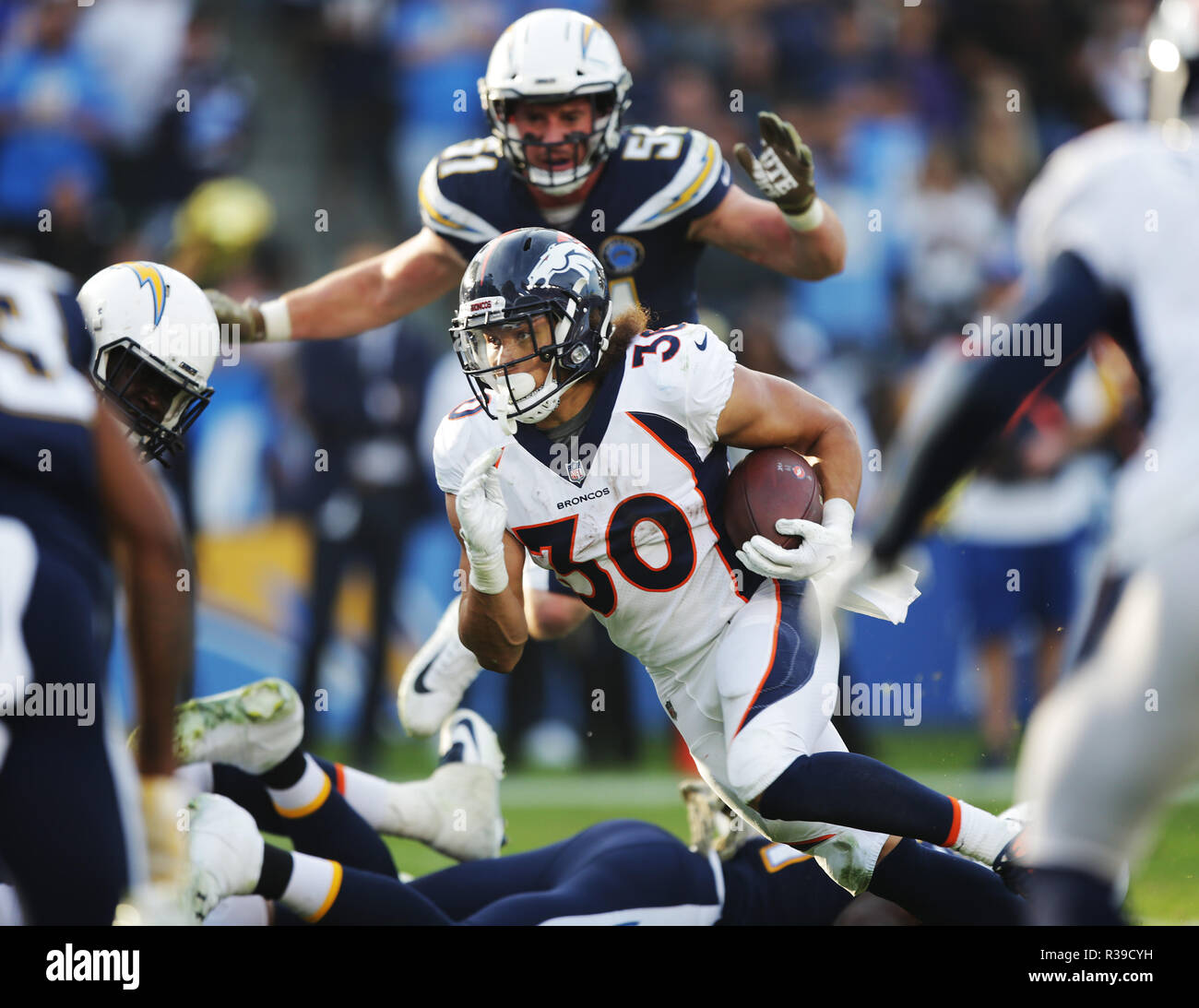Phillip lindsay chargers hi-res stock photography and images - Alamy