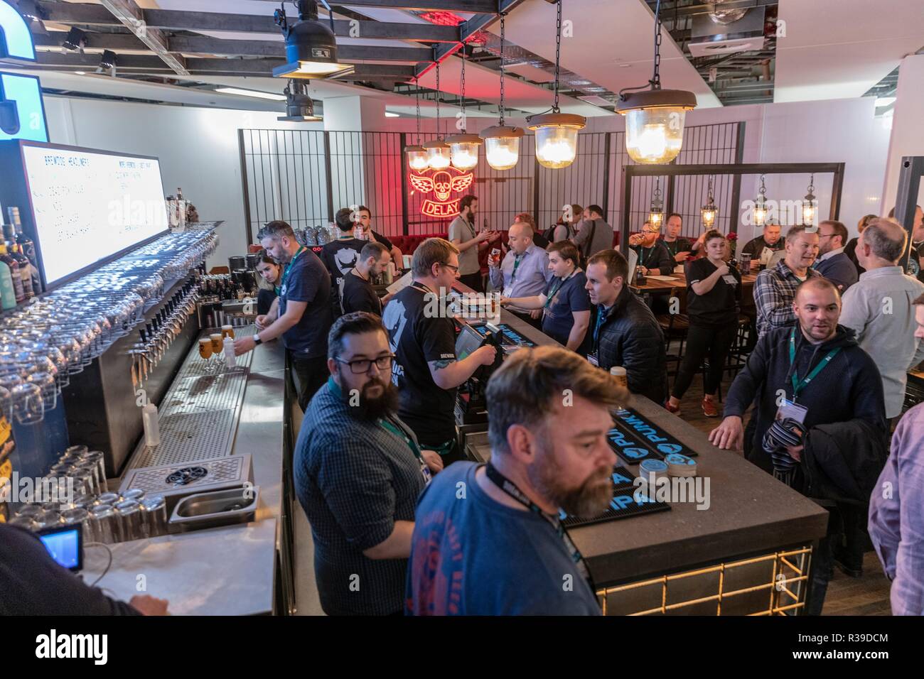 Edinburgh, Scotland, 22 November 2018.Scottish craft beer brewer ...